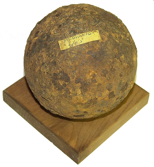 US 4.52 INCH 12LB. SPHERICAL SHOT RECOVERED AT WILDERNESS, VA — Horse ...