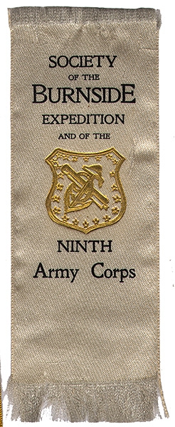 SOCIETY OF THE BURNSIDE EXPEDITION AND 9TH CORPS RIBBON — Horse Soldier