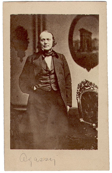 SIGNATURE AND CDV - SCIENTIST LOUIS AGASSIZ — Horse Soldier