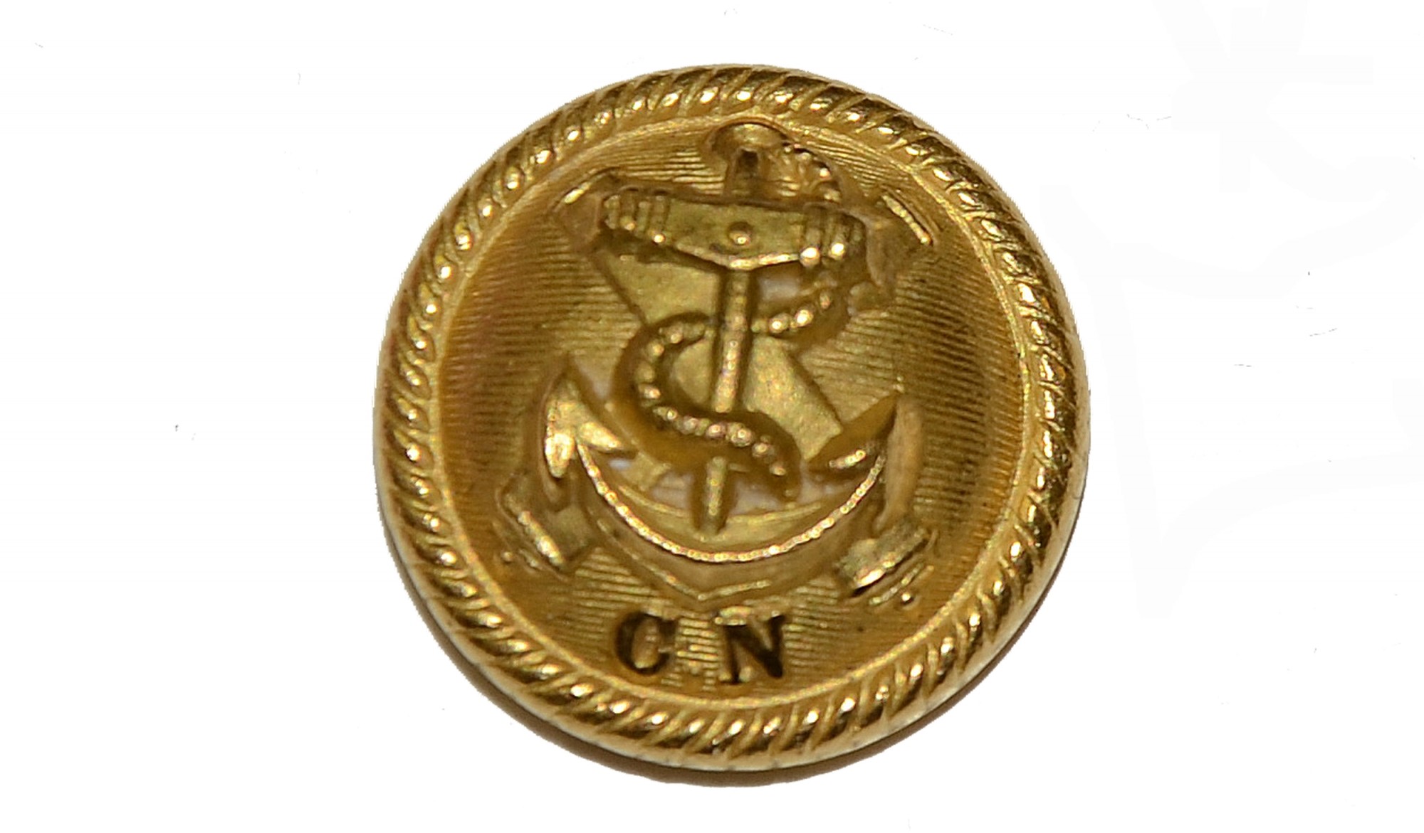 FANTASTIC CONDITION CONFEDERATE NAVY CUFF BUTTON — Horse Soldier