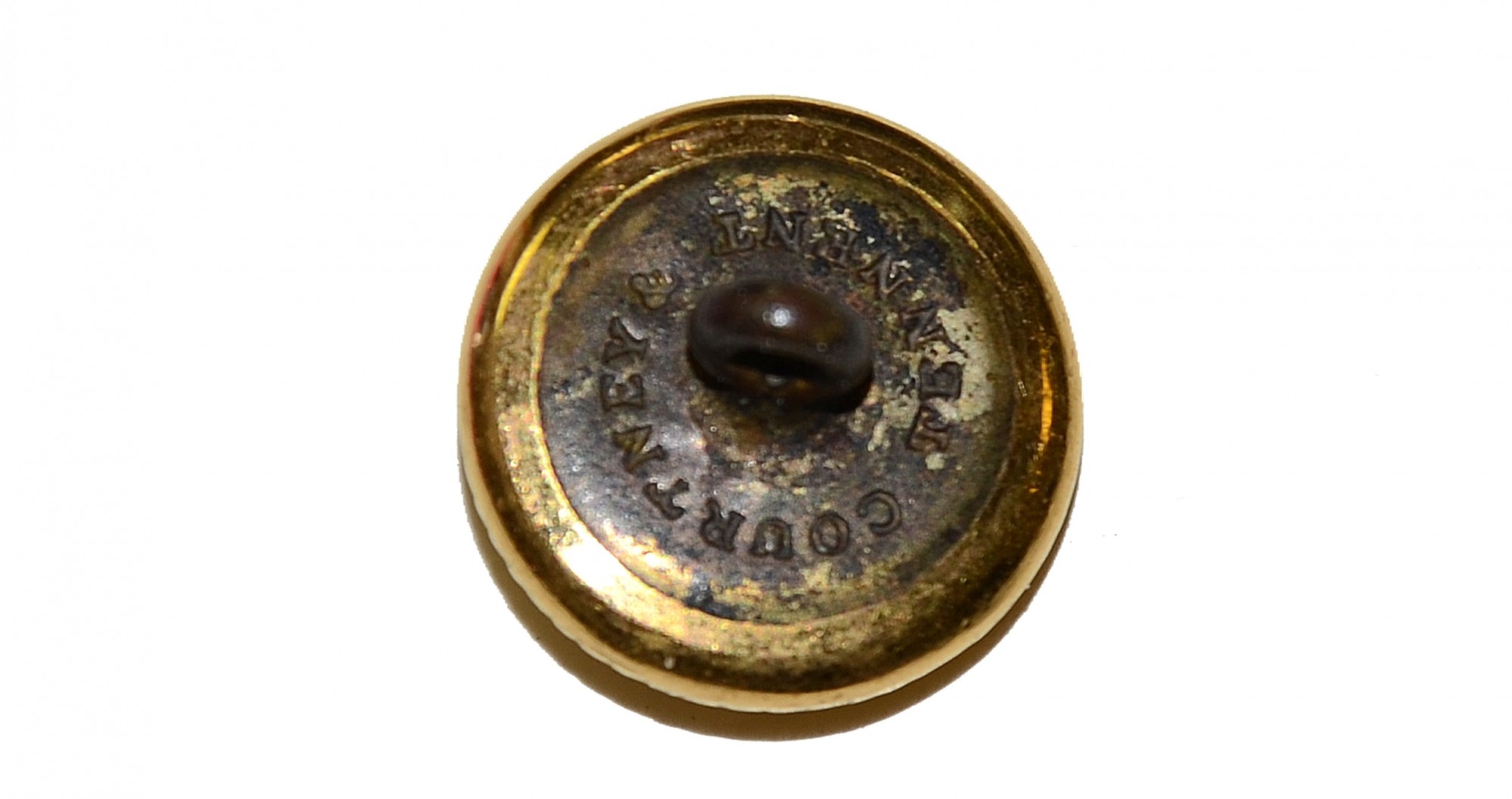 FANTASTIC CONDITION CONFEDERATE NAVY CUFF BUTTON — Horse Soldier