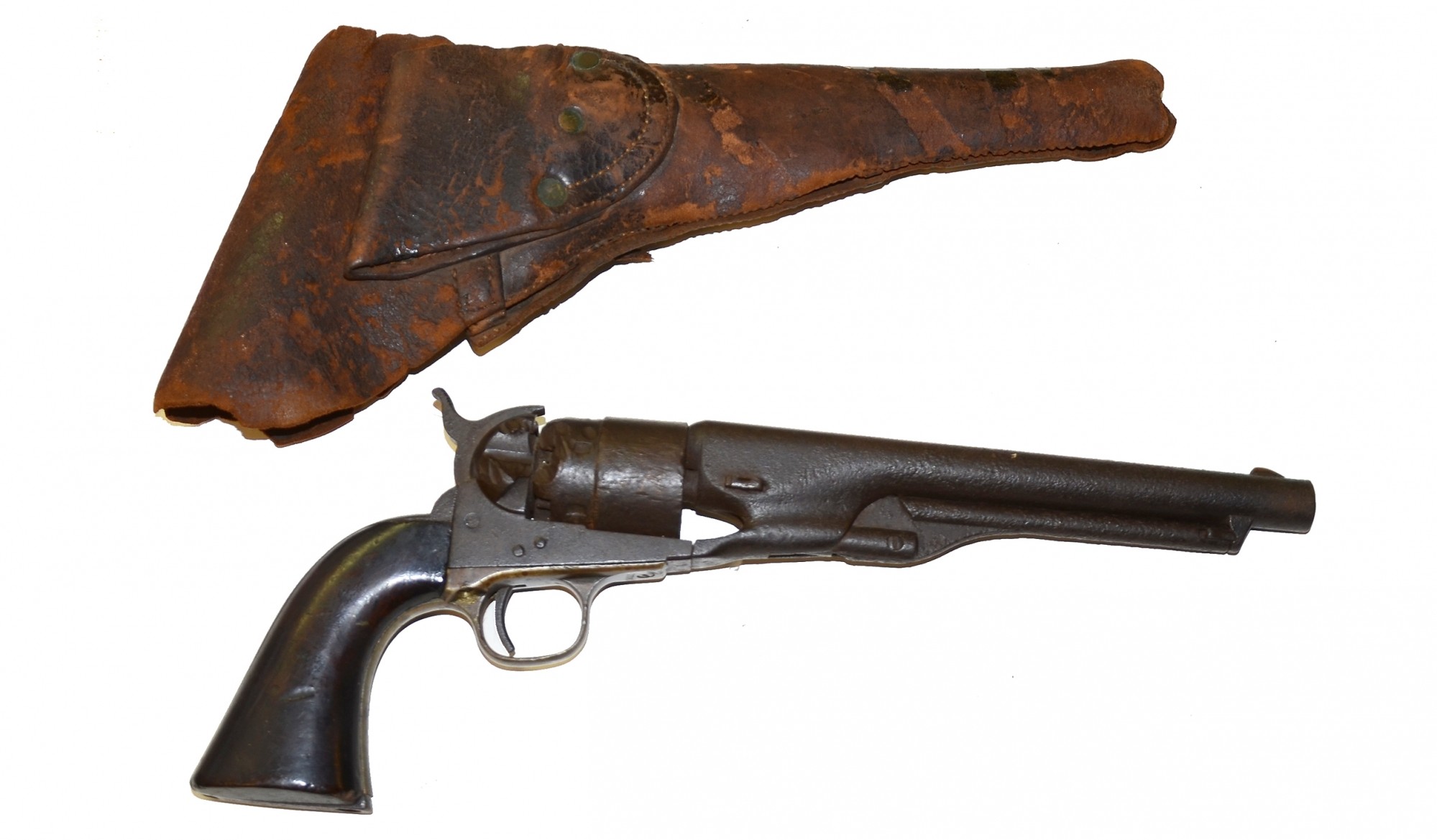 COLT M1860 ARMY REVOLVER SN 130880, WITH HOLSTER — Horse Soldier