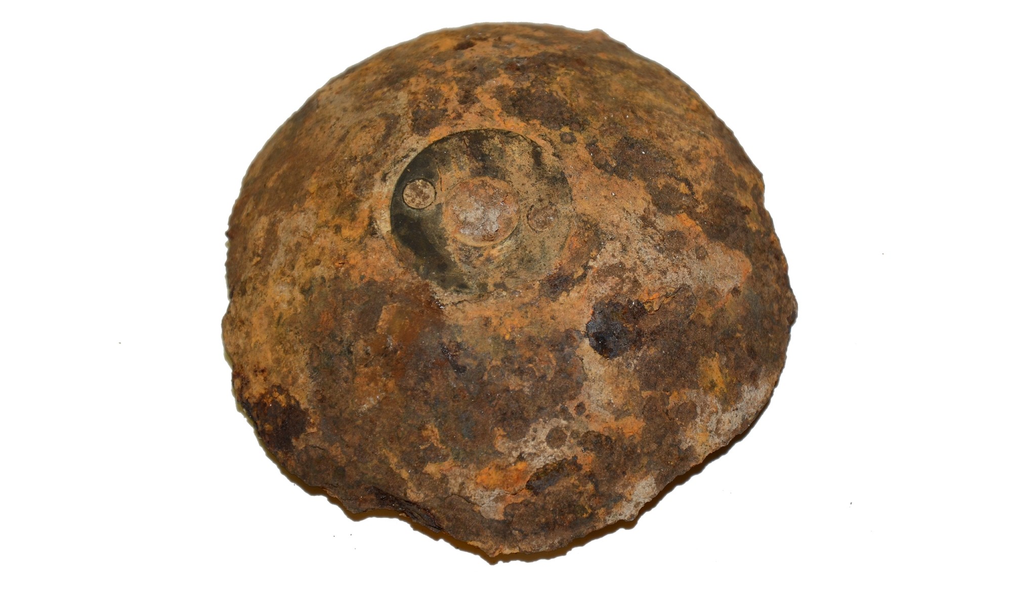 CONFEDERATE SHELL FRAGMENT WITH FUSE FROM GETTYSBURG — Horse Soldier