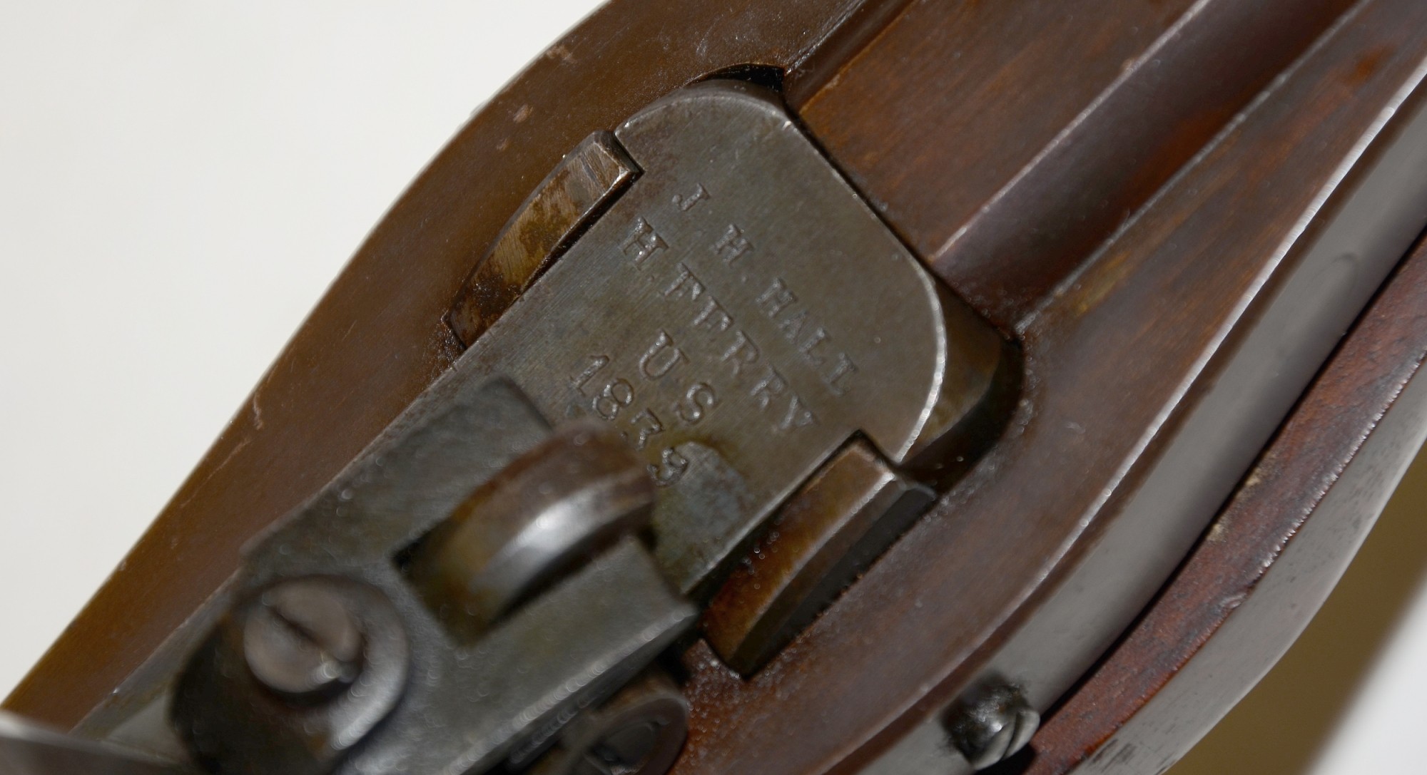 REMARKABLE HALL’S HARPERS FERRY M1819 BREECHLOADING FLINTLOCK RIFLE ...