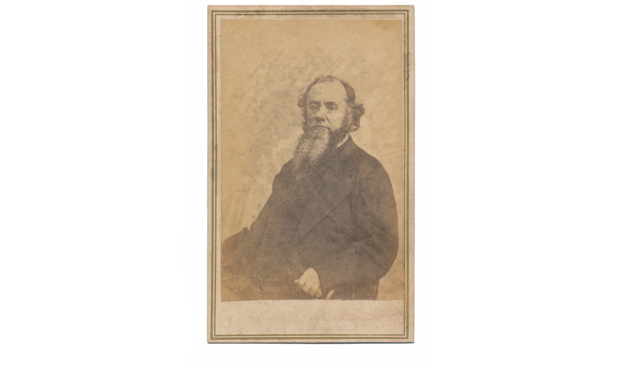 CDV OF PRESIDENT LINCOLN’S WAR SECRETARY EDWIN M. STANTON — Horse Soldier