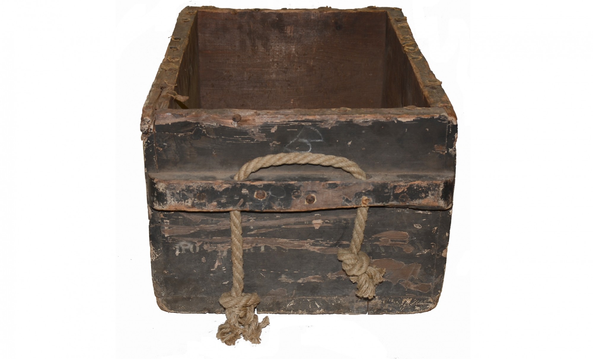 CIVIL WAR ARTILLERY 3 INCH HOTCHKISS CANISTER SHOT SHIPPING CRATE ...