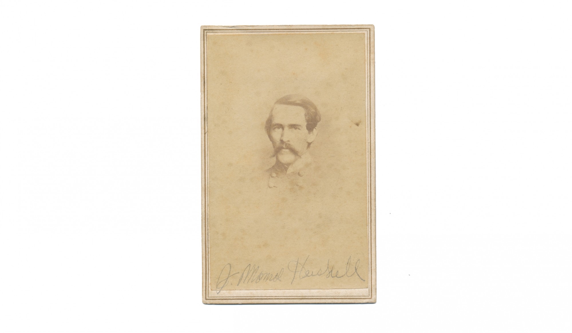 BUST VIEW CDV OF CONFEDERATE GENERAL ROBERT RODES WITH CONNECTION TO ...