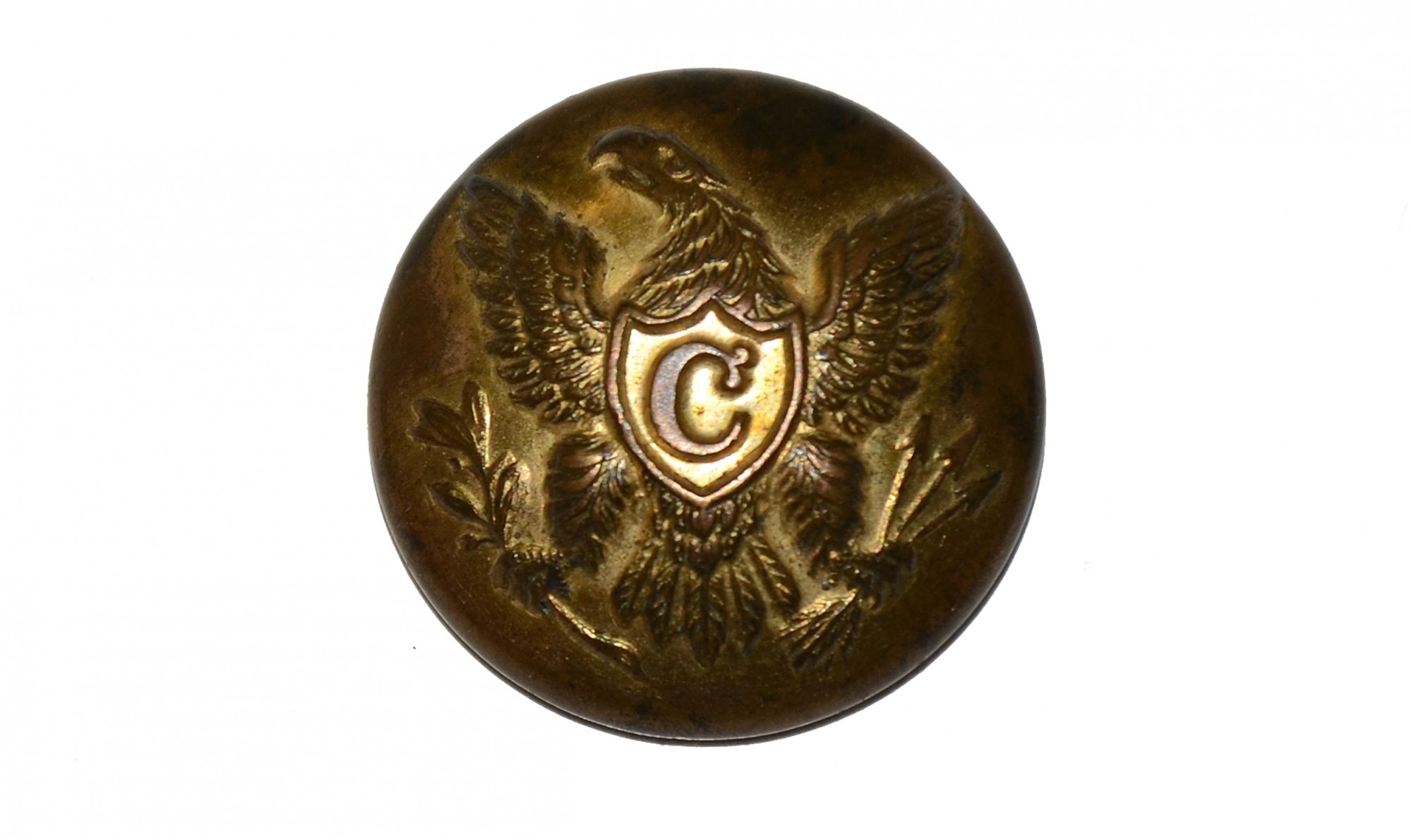 NICE CONDITION DUG CAVALRY BUTTON — Horse Soldier