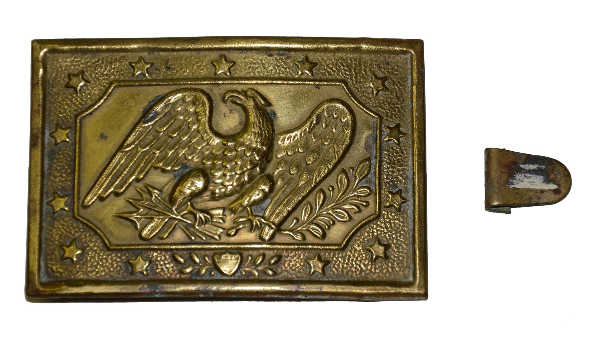 MILITIA EAGLE SWORD PLATE FROM THE GETTYSBURG ROSENSTEEL FAMILY ...