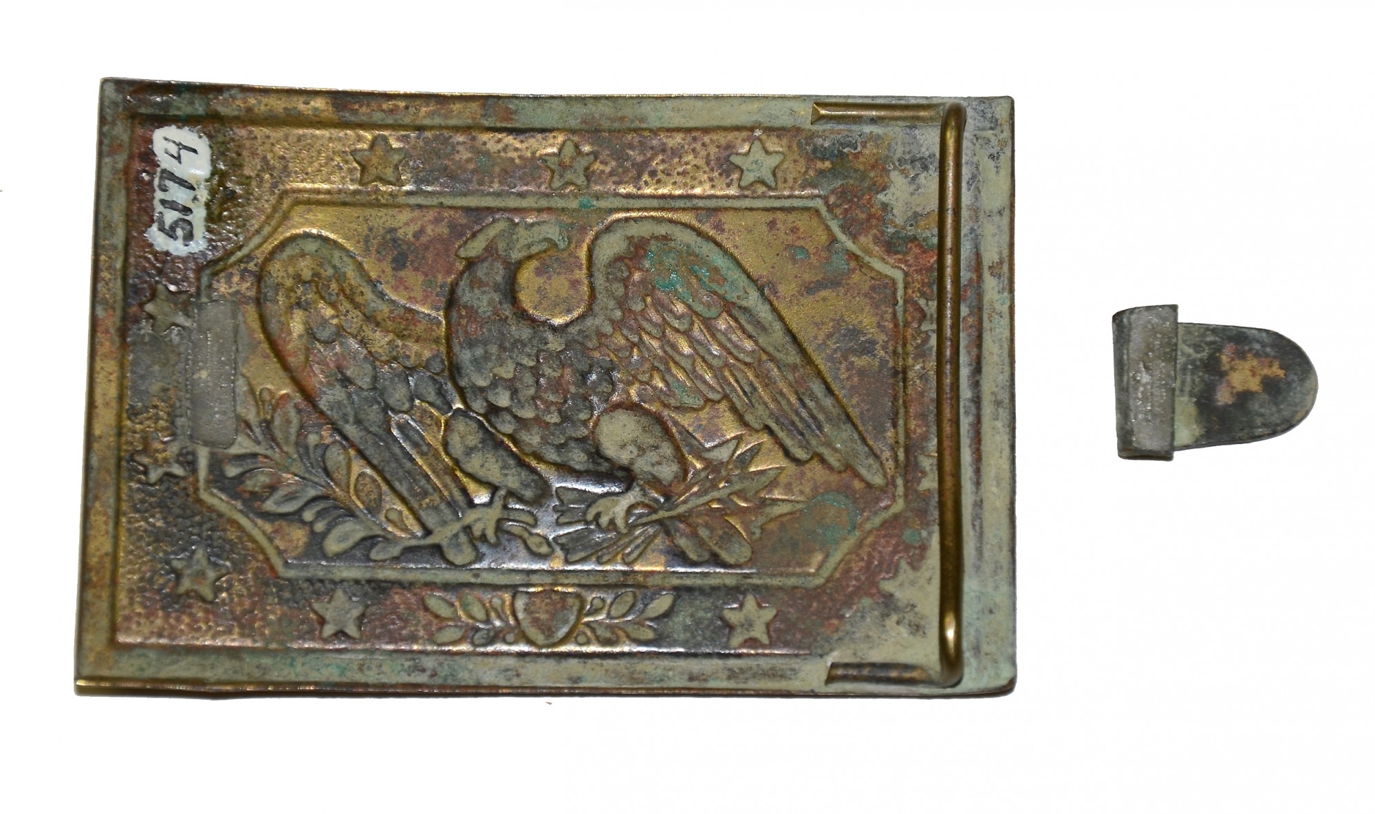 MILITIA EAGLE SWORD PLATE FROM THE GETTYSBURG ROSENSTEEL FAMILY ...