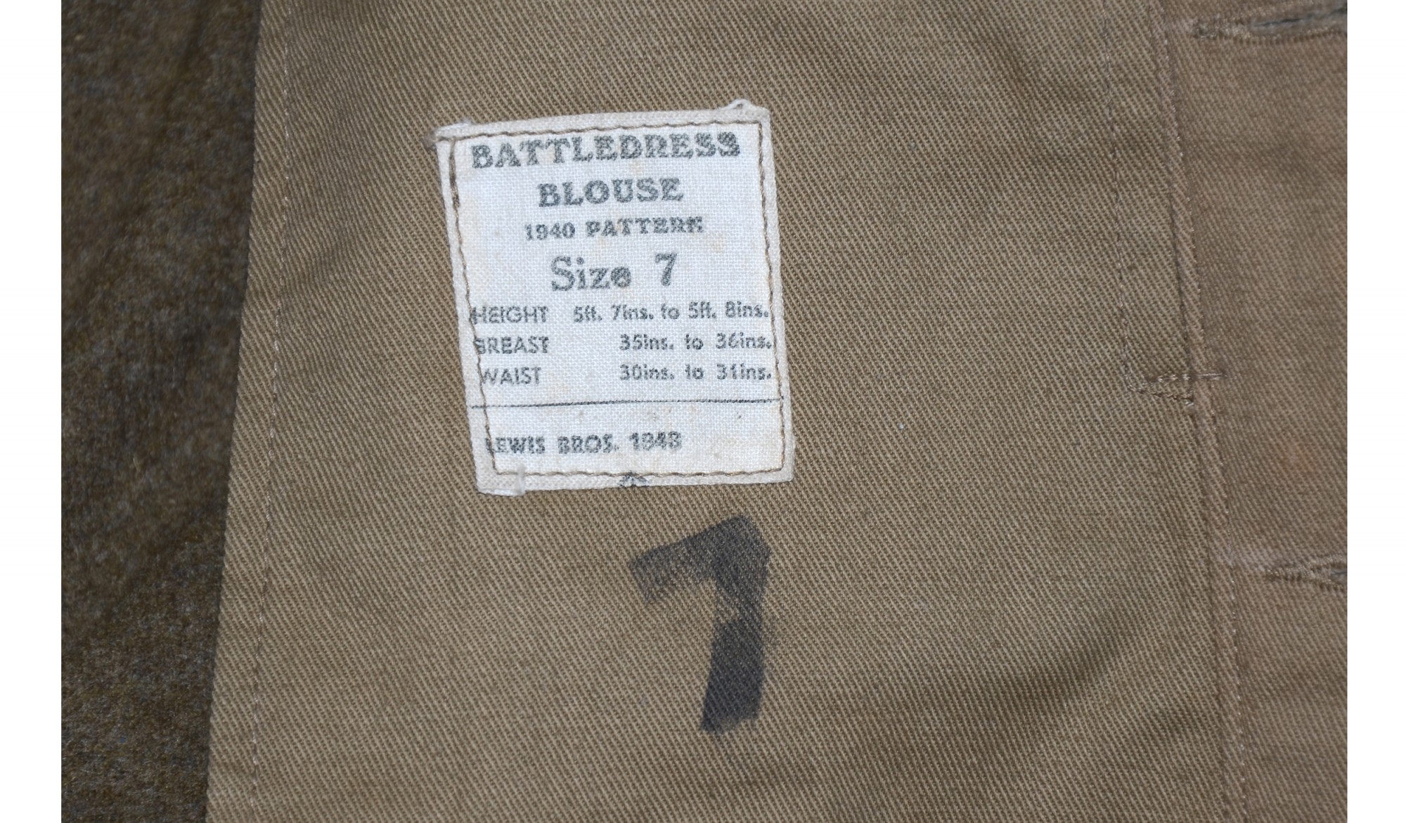 WORLD WAR TWO BRITISH BATTLEDRESS TUNIC — Horse Soldier