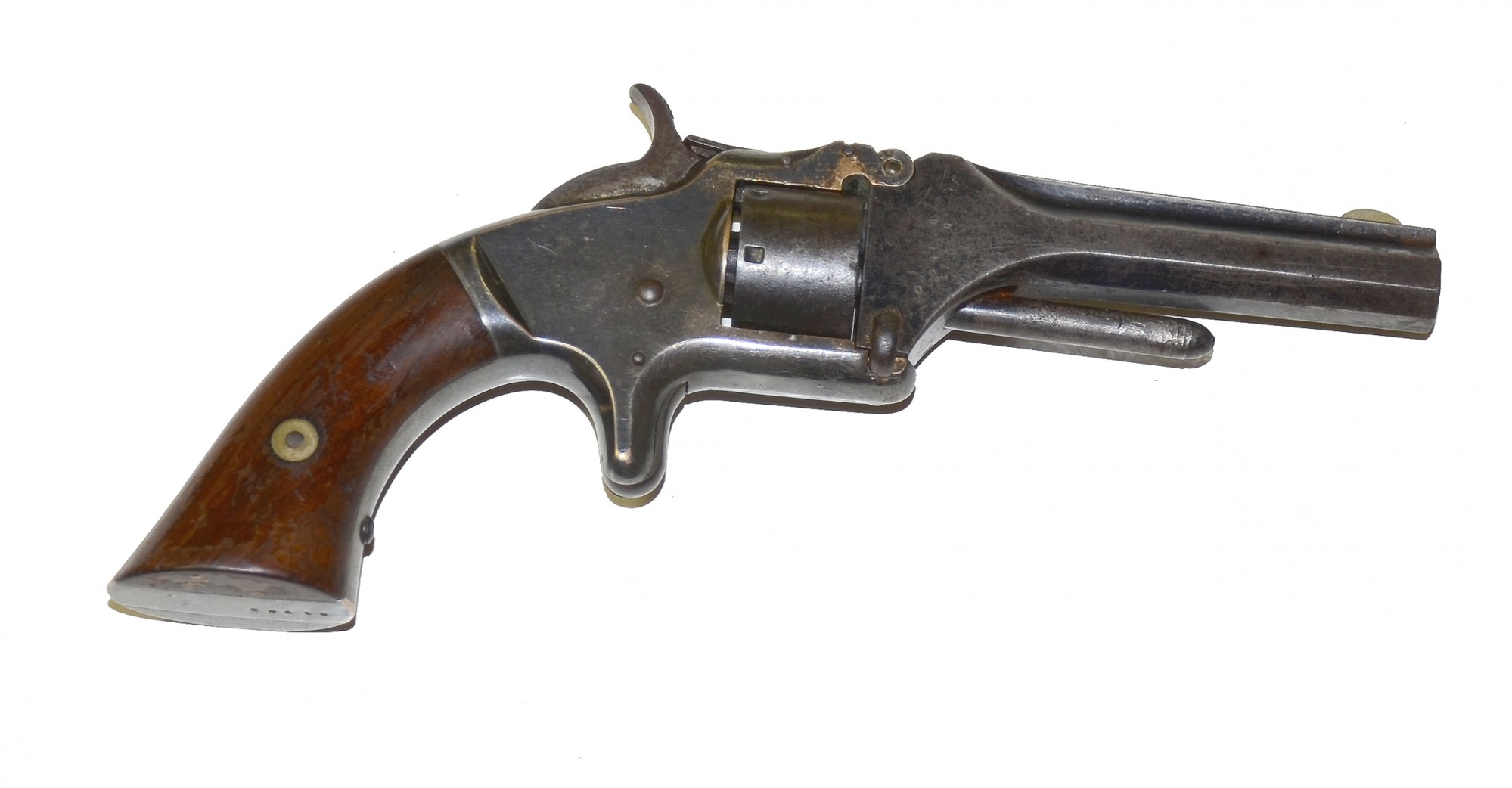 SMITH AND WESSON MODEL NO 1 SECOND ISSUE REVOLVER IDENTIFIED TO HENRY A ...
