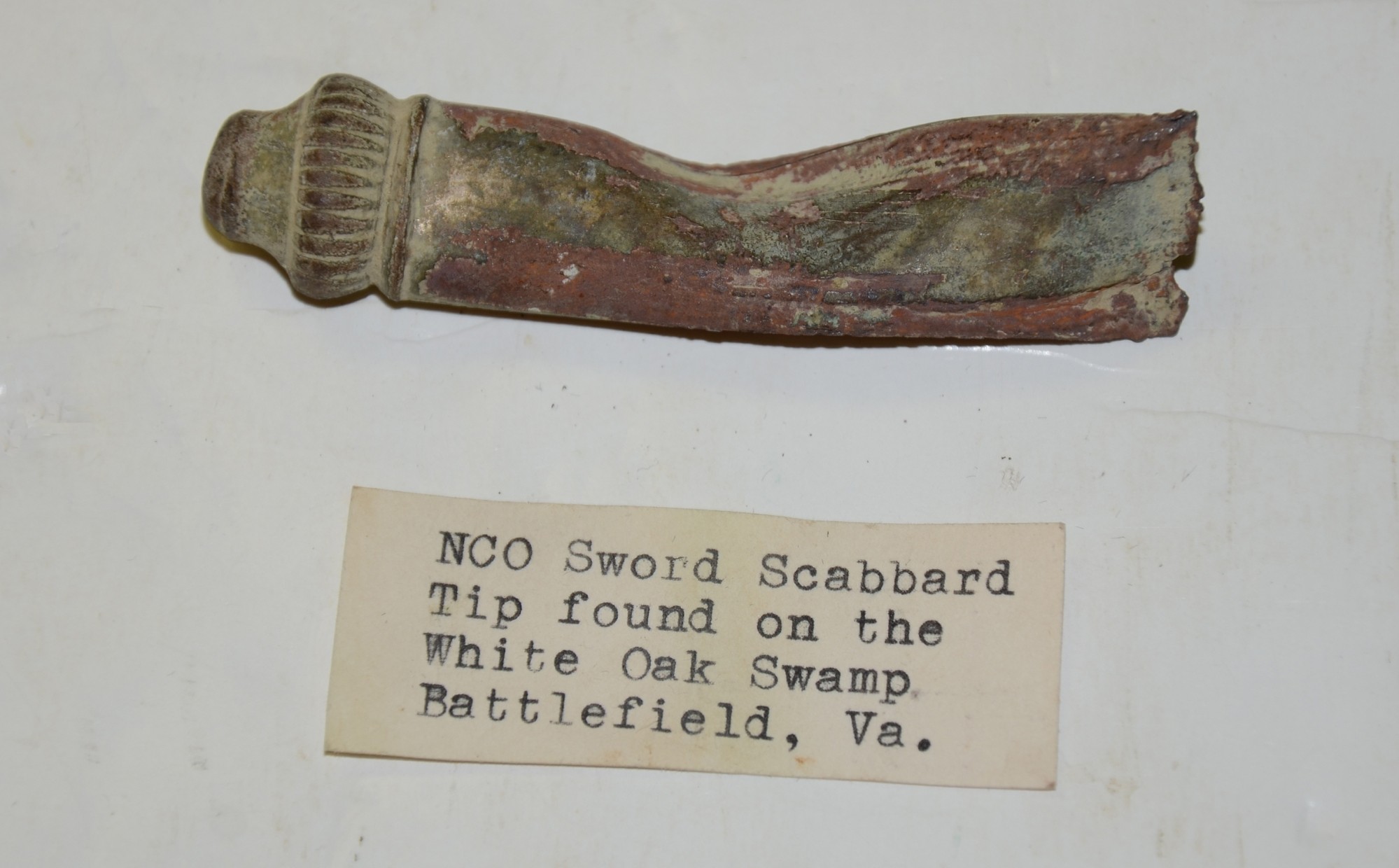 MILITIA SWORD SCABBARD DRAG FROM WHITE OAK SWAMP — Horse Soldier