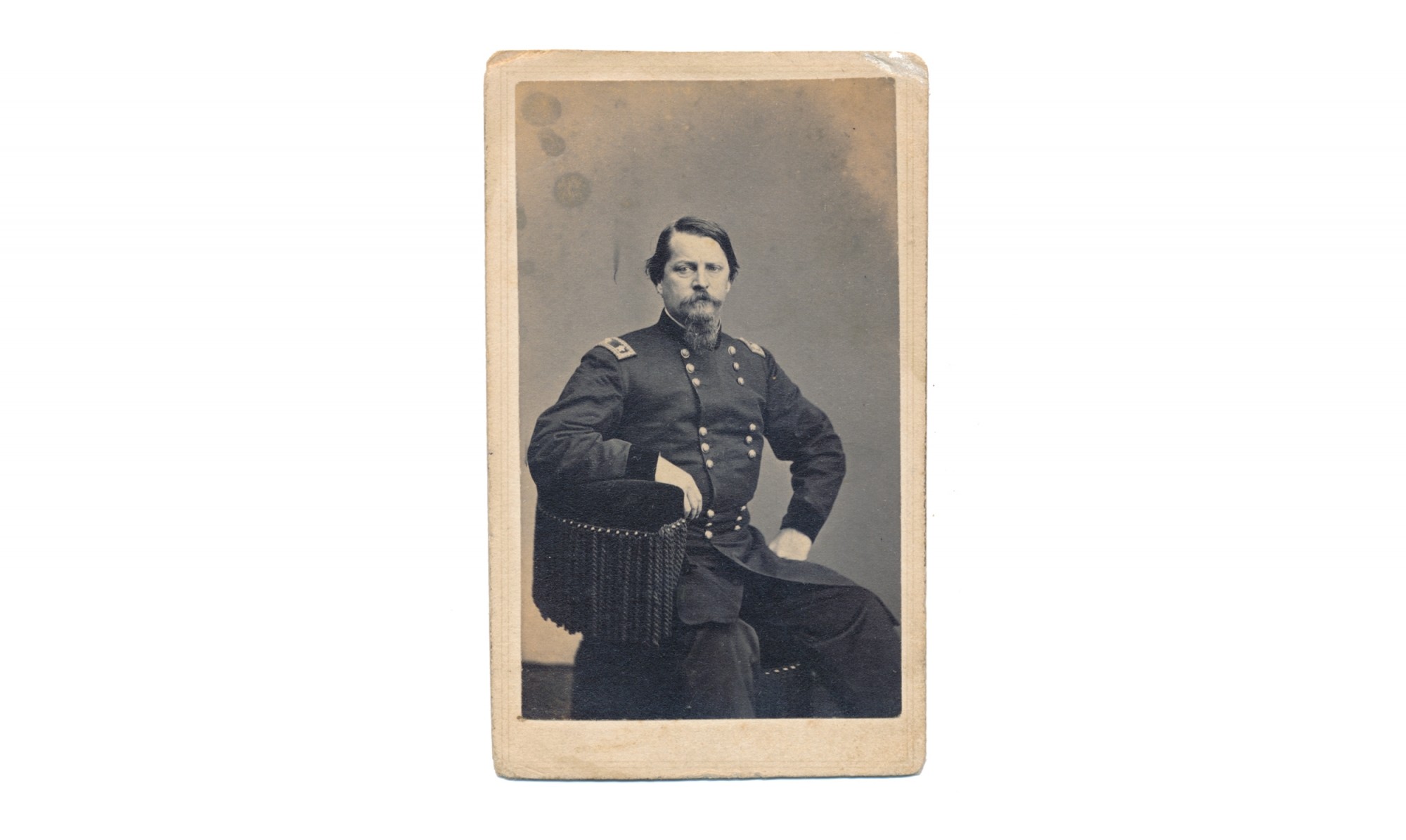 CDV RARE SEATED VIEW OF MAJOR GENERAL WINFIELD SCOTT HANCOCK — Horse ...