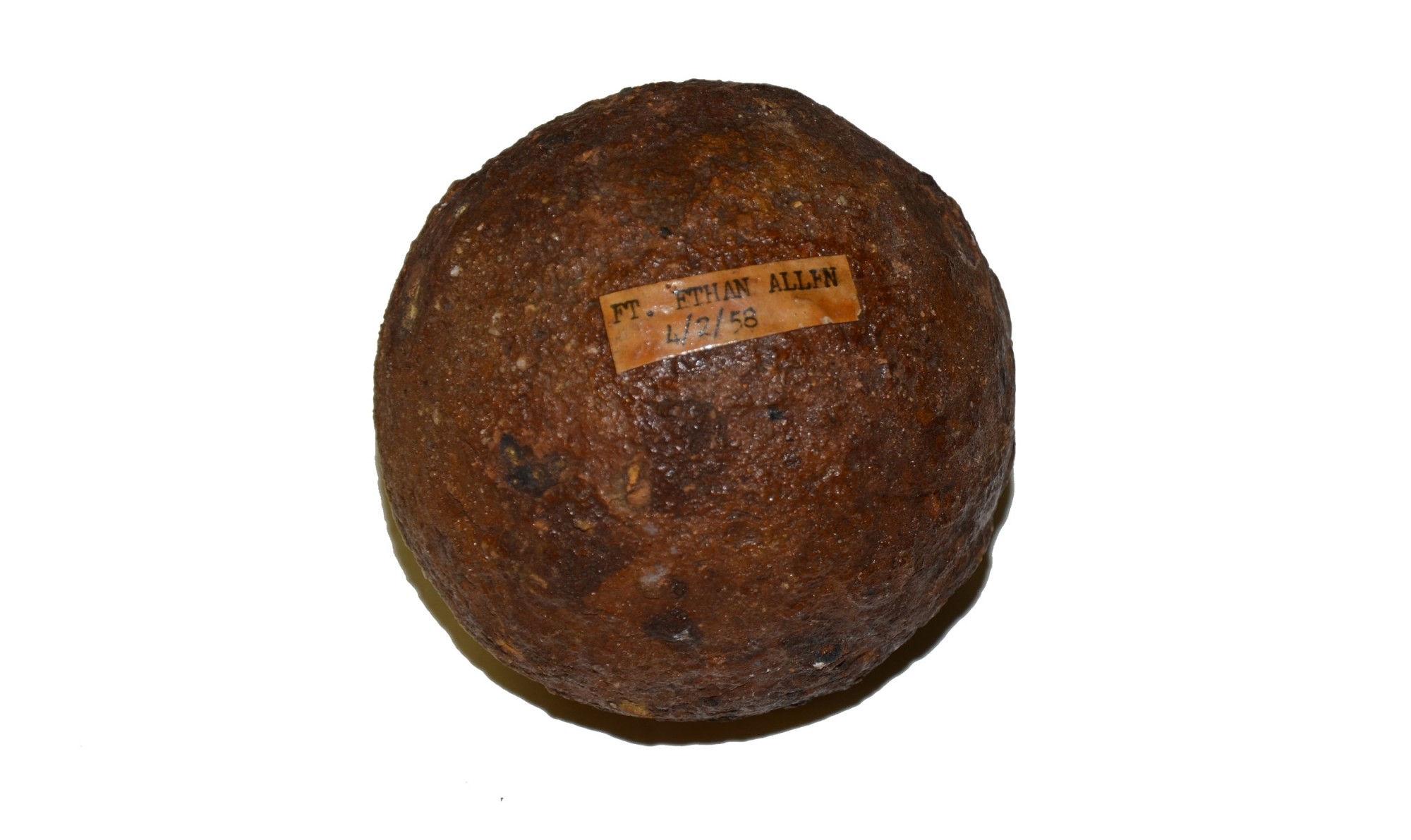 REVOLUTIONARY WAR 9LB SOLID SHOT - FORT ETHAN ALLEN — Horse Soldier