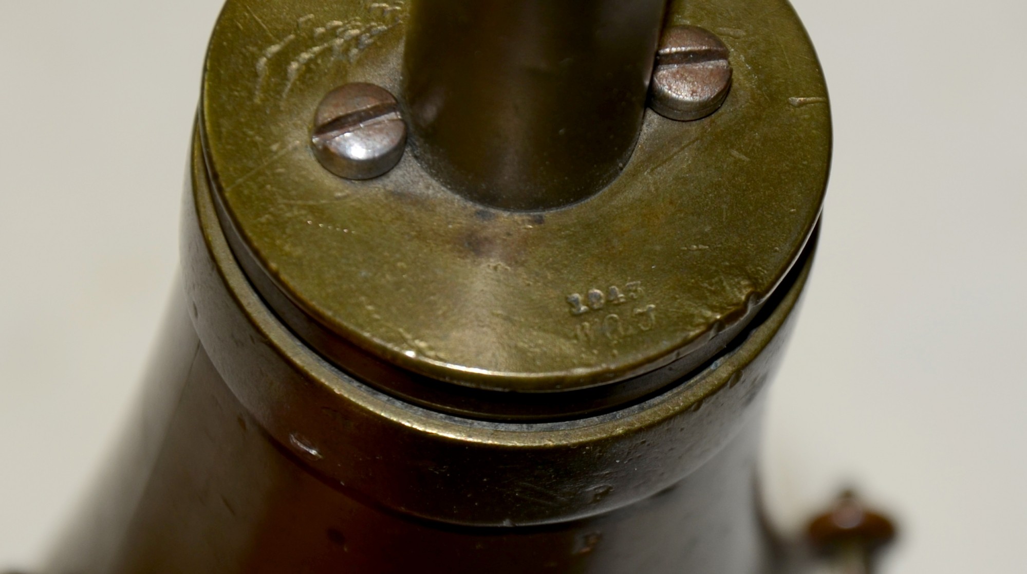 US NAVY POWDER FLASK, DATED 1843 — Horse Soldier