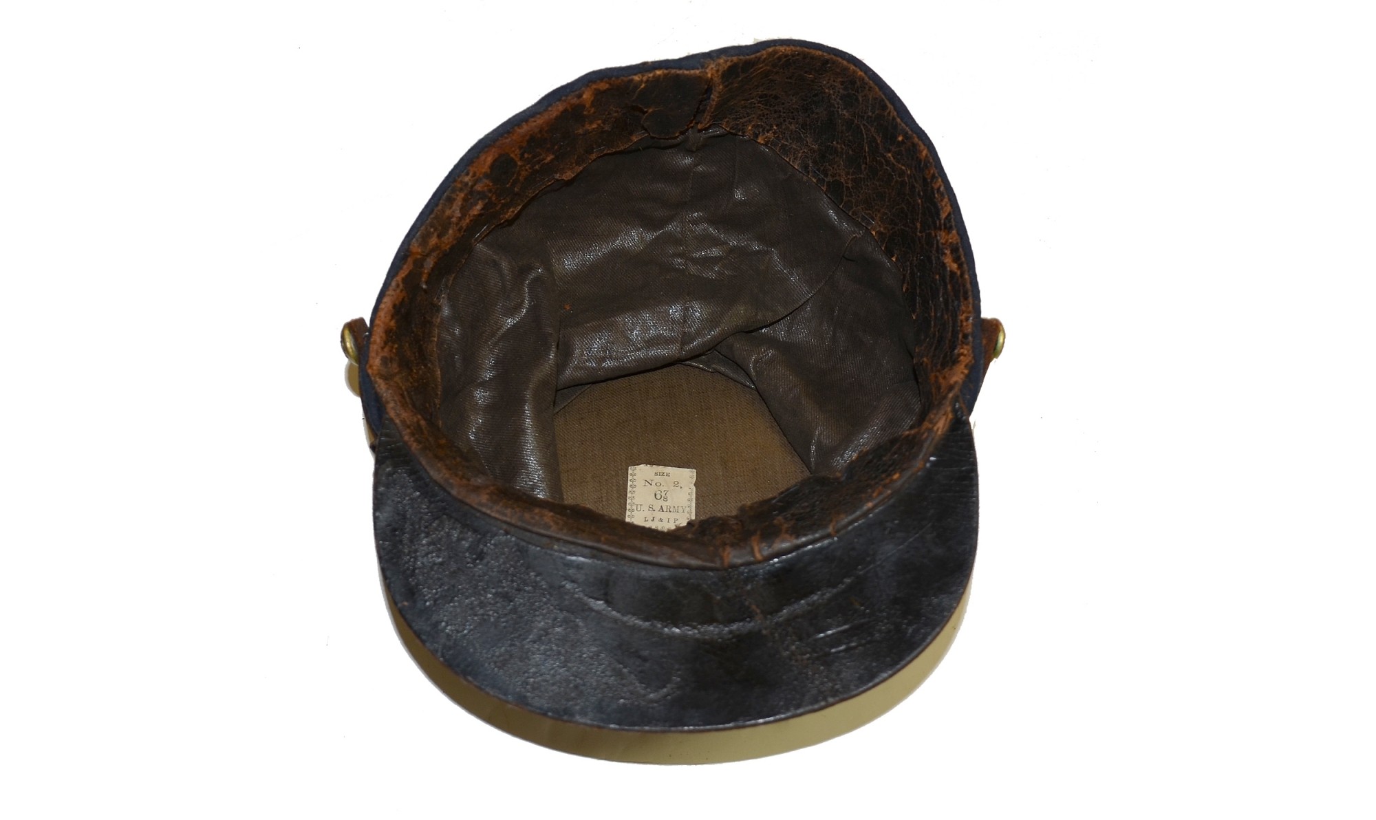 1858 PATTERN FORAGE CAP WITH MAKER’S LABEL — Horse Soldier