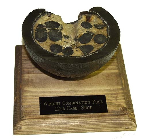 SECTIONED IN HALF CONFEDERATE-USED ARTILLERY SHELL — Horse Soldier