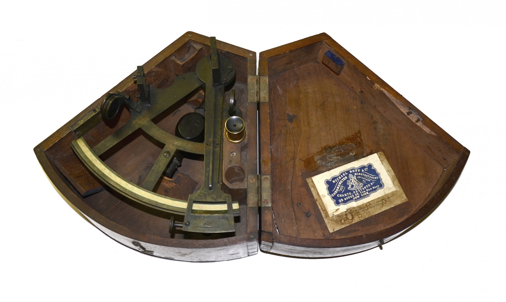 19TH CENTURY SEXTANT IN ORIGINAL BOX — Horse Soldier