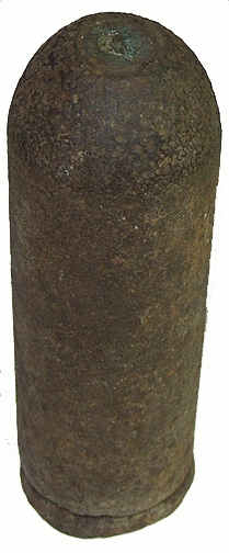 CONFEDERATE 3-INCH SMOOTH READ SHELL FOUND ON EAST CAVALRY FIELD ...