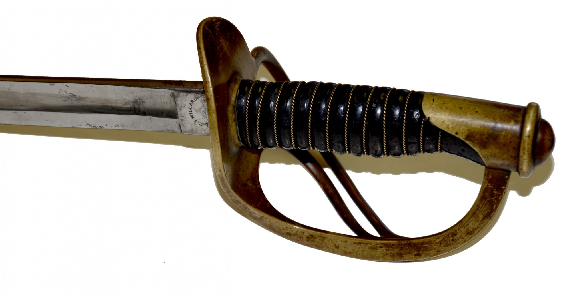 ORIGINAL, EARLY CIVIL WAR MODEL 1860 LIGHT CAVALRY SABER AND SCABBARD ...