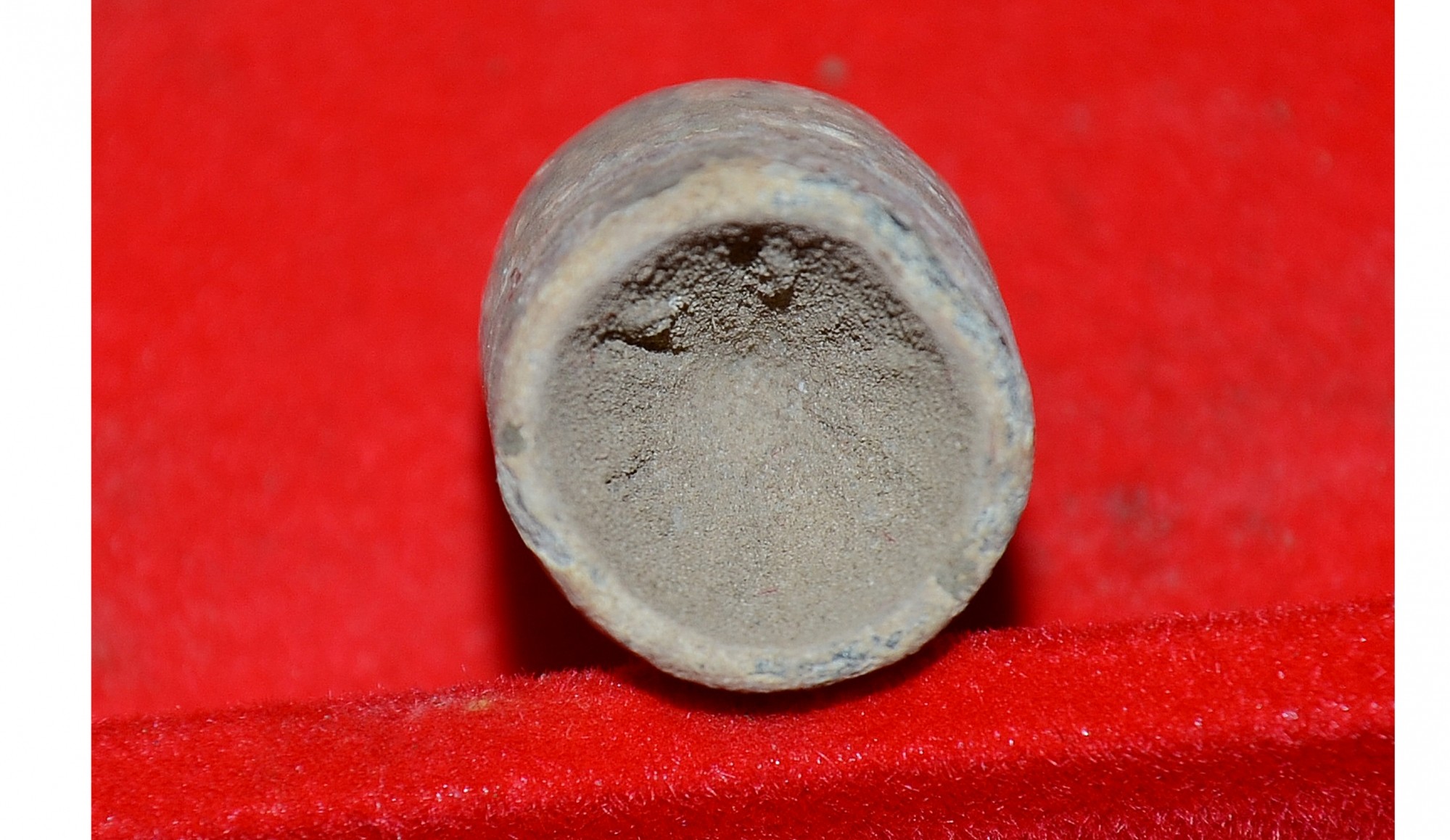 DROPPED .58 MINIE BALL WITH SWAGE MARKS IN BASE FROM THE WHEATFIELD ...