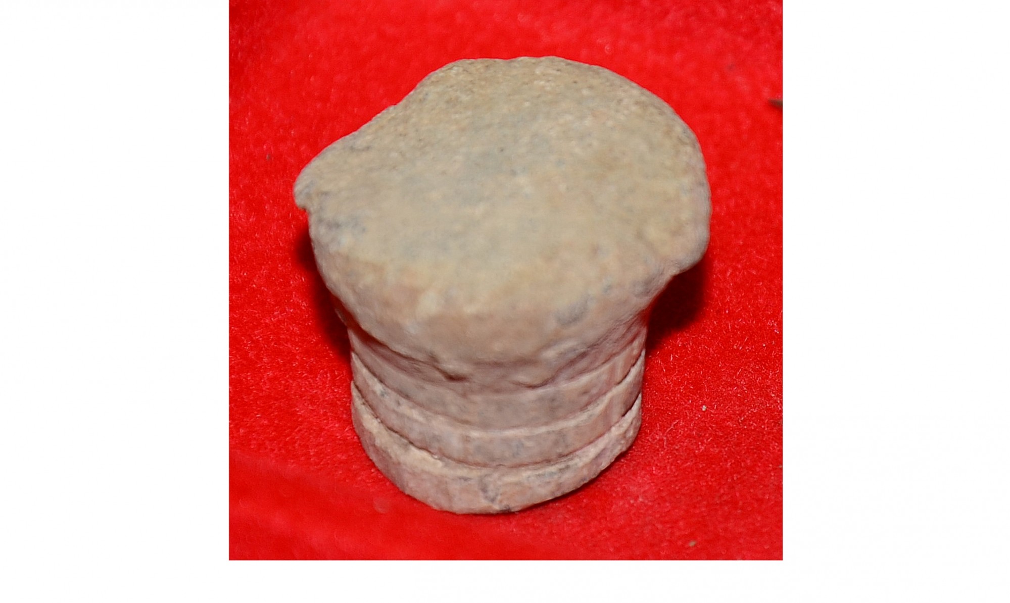 FIRED AND MUSHROOMED .58 MINIE BALL WITH SWAGE MARKS IN BASE FROM THE ...