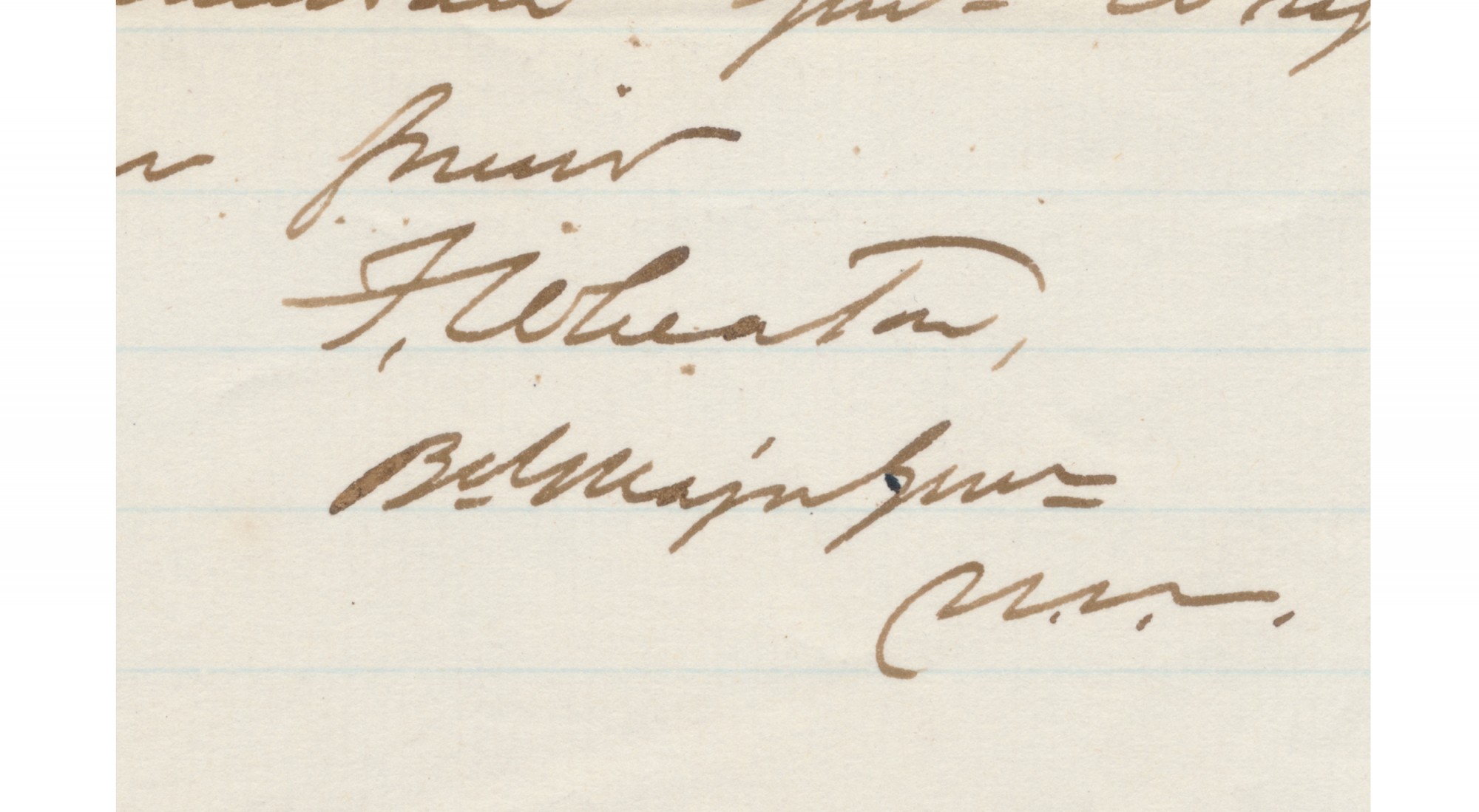 WAR DATE AUTOGRAPH LETTER SIGNED – FRANK WHEATON, THE LT. COL. OF ...