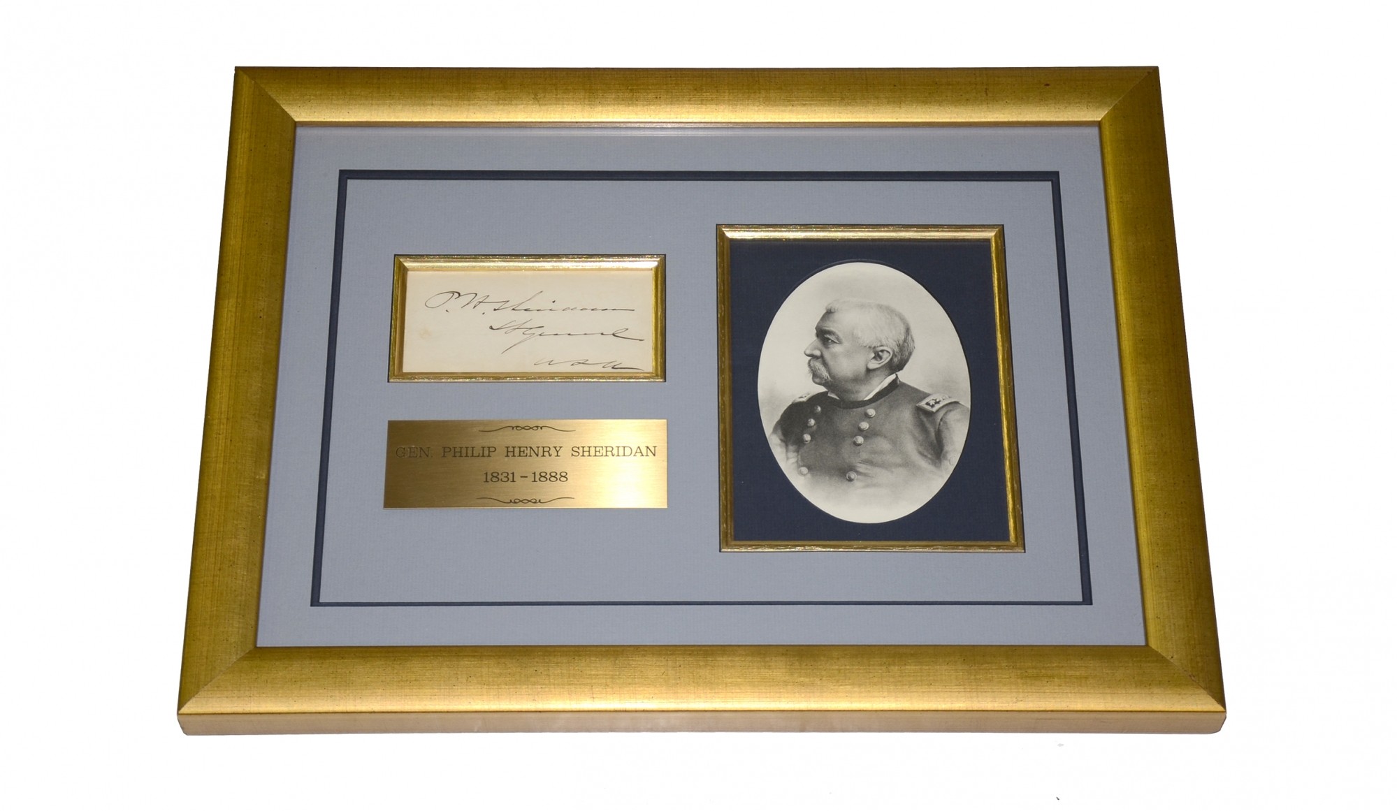 GENERAL PHILIP H. SHERIDAN SIGNATURE — Horse Soldier