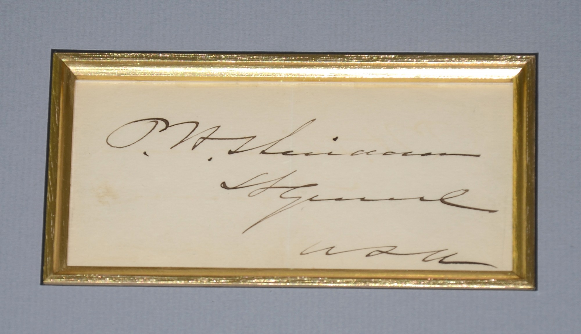 GENERAL PHILIP H. SHERIDAN SIGNATURE — Horse Soldier