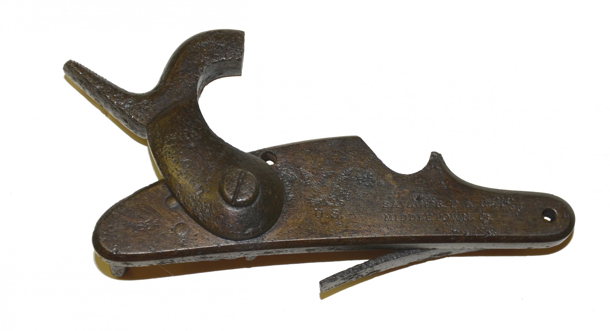 VERY NICE MODEL 1861 LOCK PLATE FROM COLD HARBOR — Horse Soldier