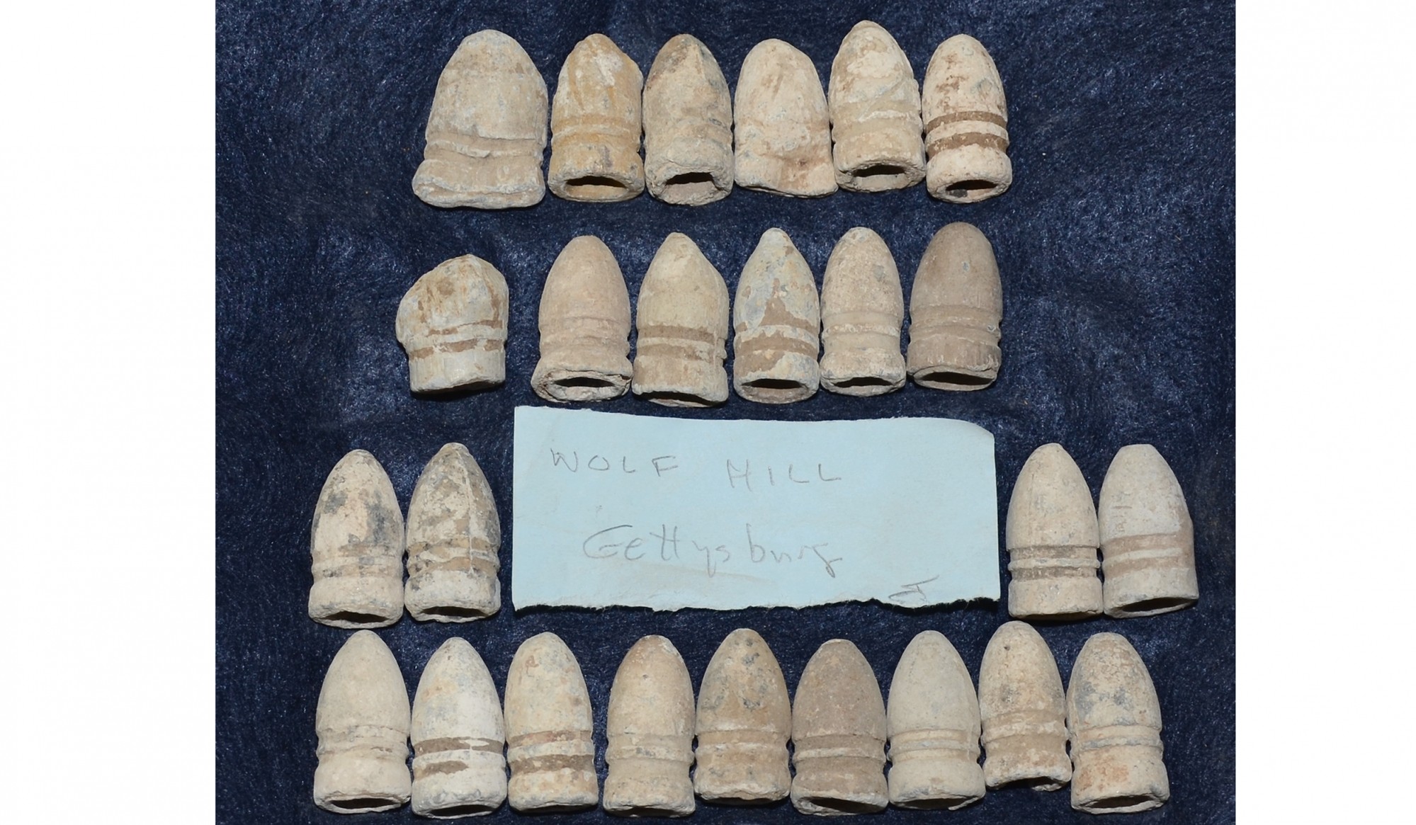 LOT OF CONFEDERATE GARDNER BULLETS RECOVERED ON WOLF’S HILL — Horse Soldier