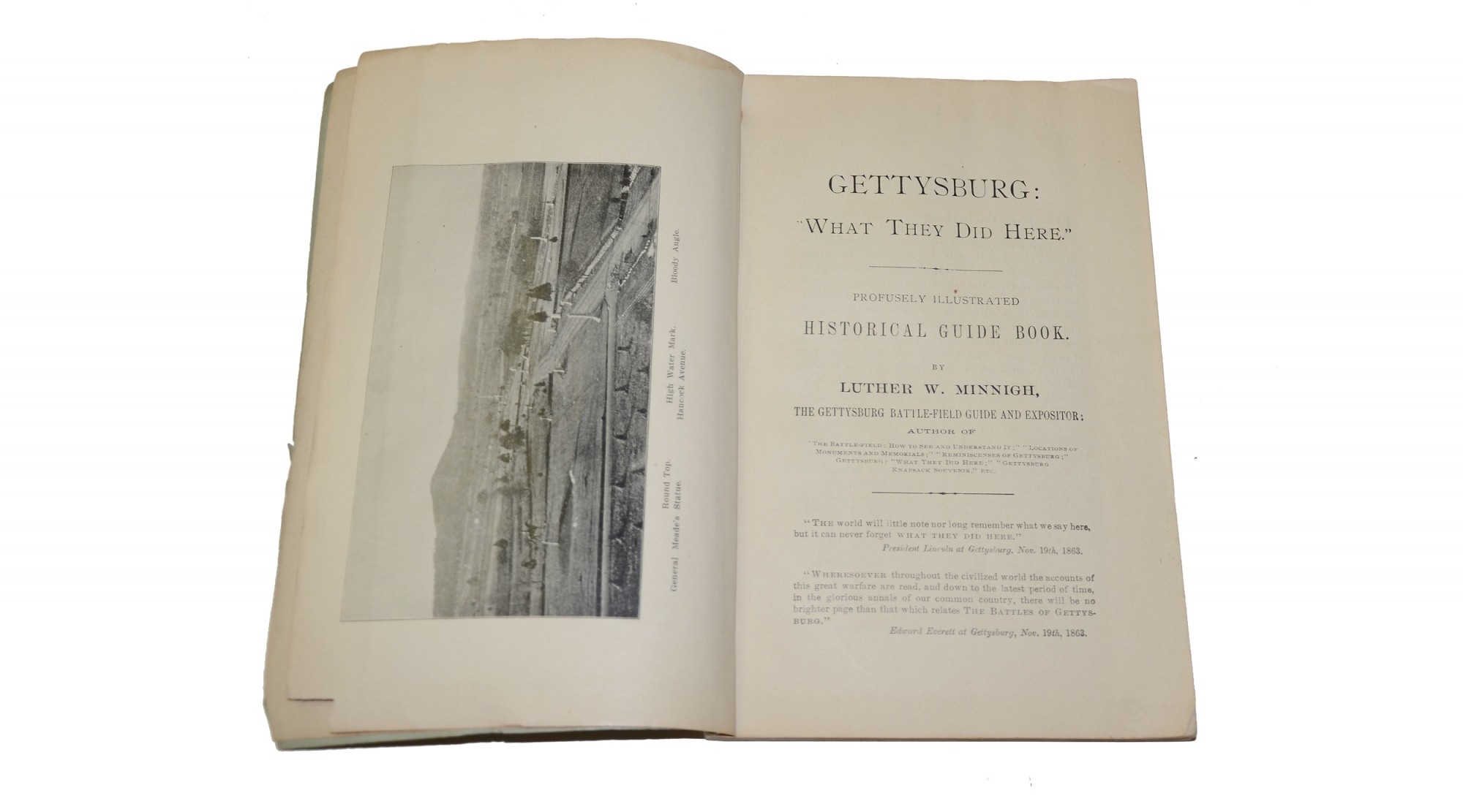 EARLY GETTYSBURG GUIDE BOOK — Horse Soldier