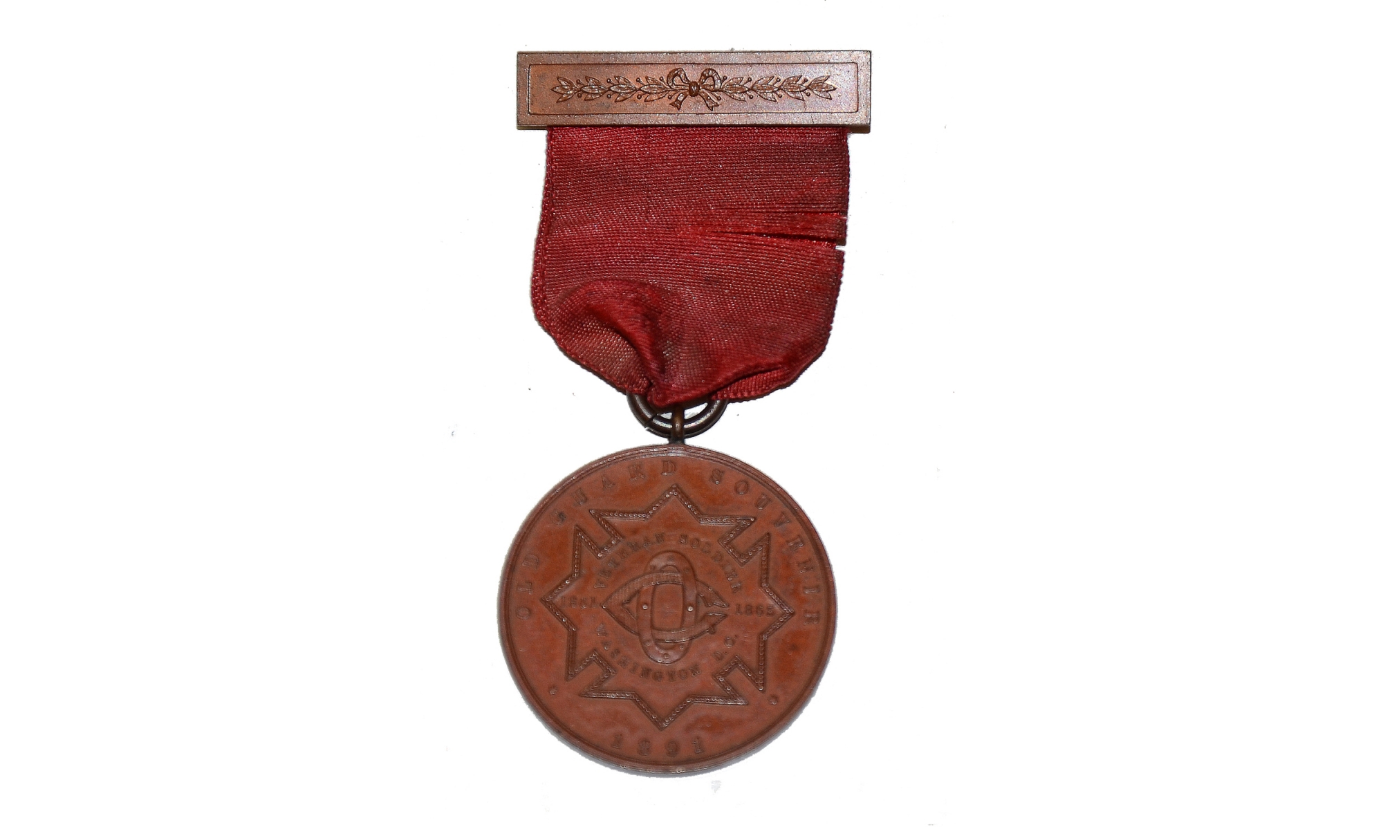 1891 OLD GUARD MEDAL — Horse Soldier