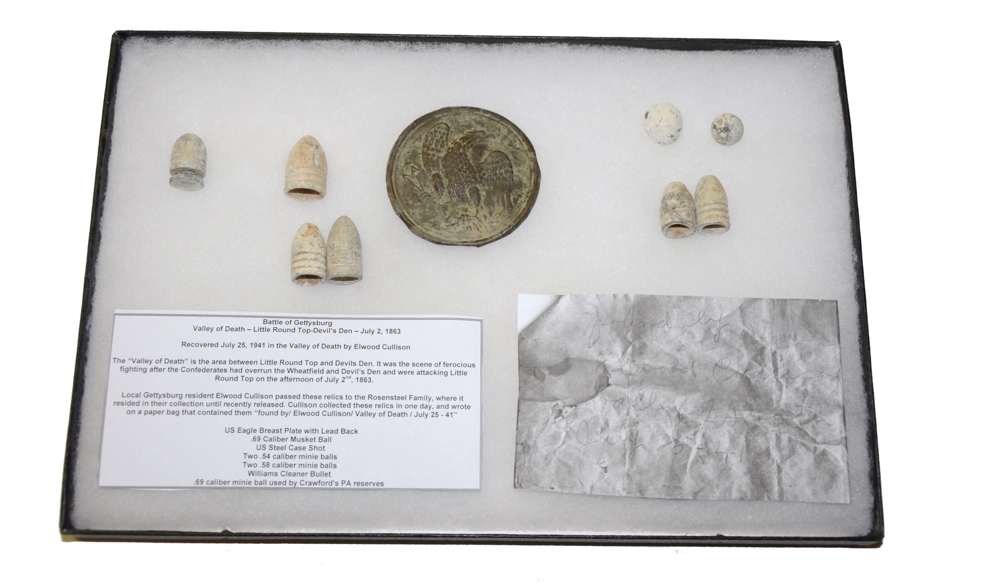 GETTYSBURG RELICS FROM THE ROSENSTEEL FAMILY COLLECTION — Horse Soldier