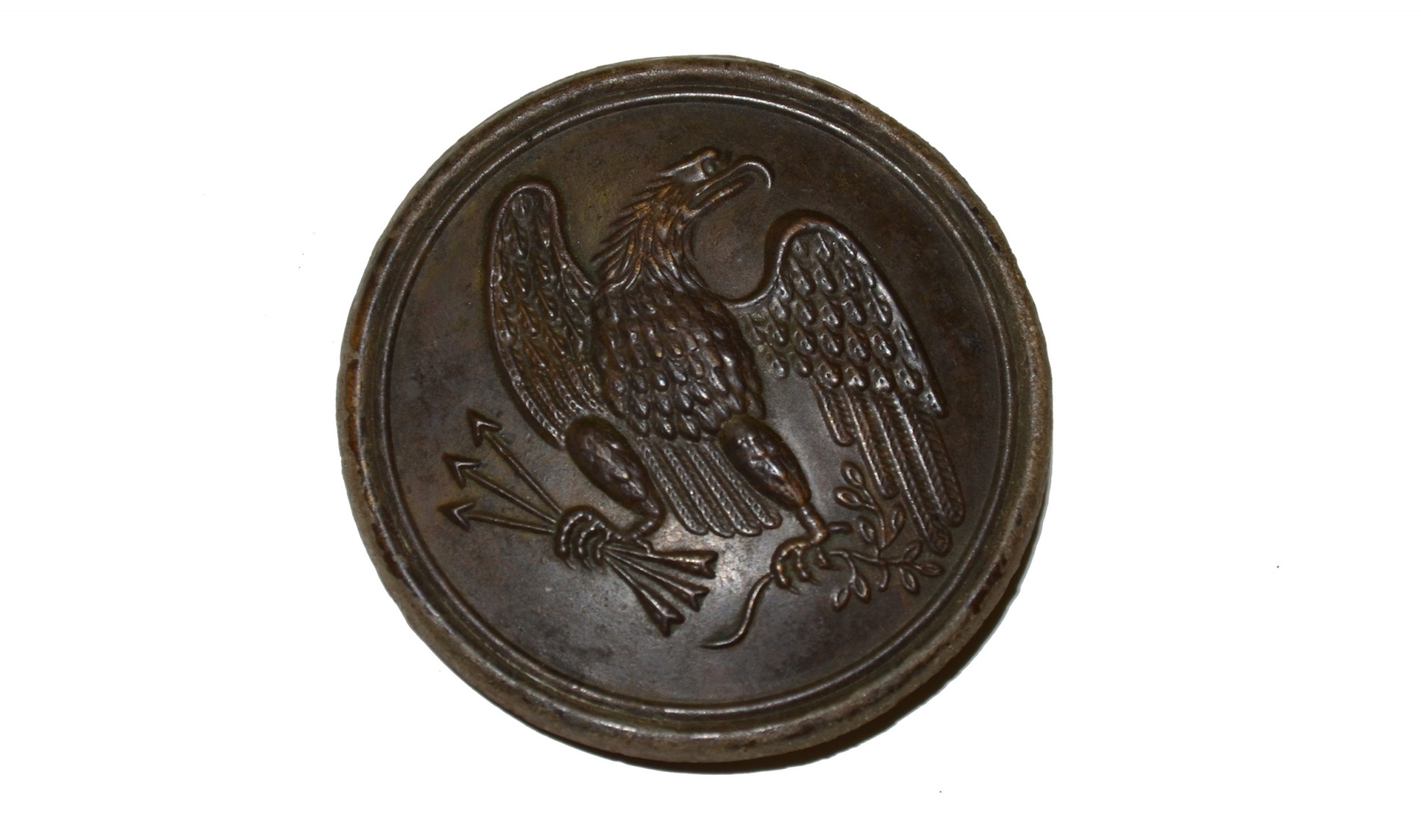 BEAUTIFUL MAKER MARKED & INSPECTED EAGLE BREAST PLATE RECOVERED IN ...