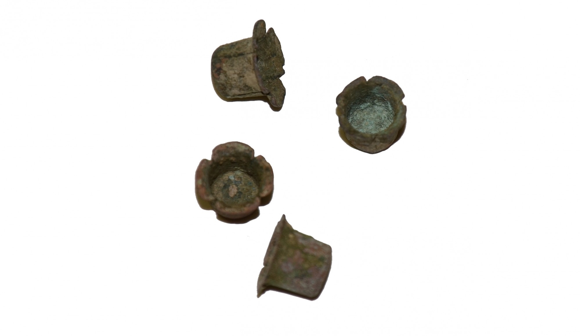 LOT OF FOUR UN-FIRED PERCUSSION CAPS RECOVERED FROM EAST CAVALRY FIELD ...