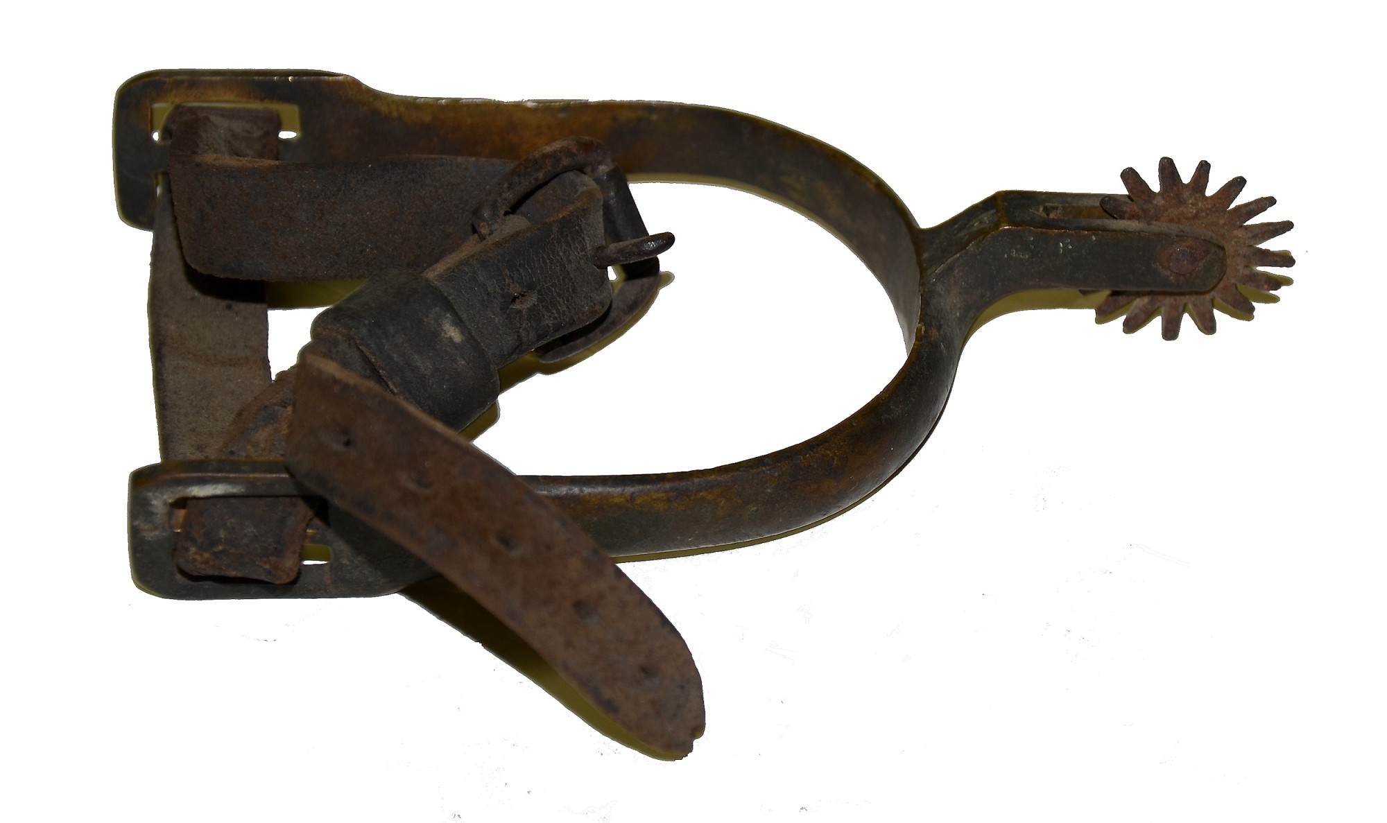 NICE CONFEDERATE BRASS CAVALRY SPUR FROM GETTYSBURG MUSEUM COLLECTION ...