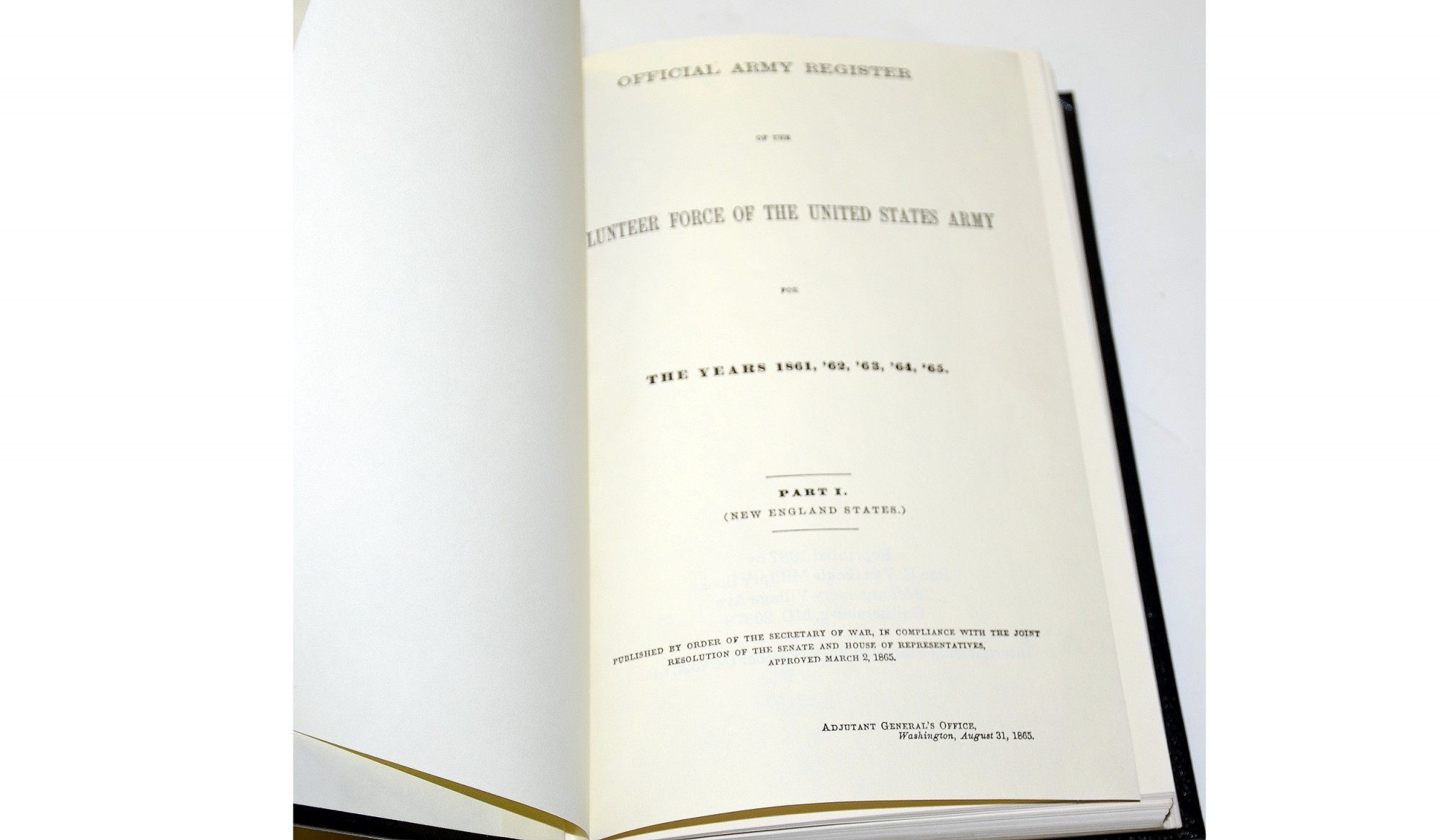 OFFICIAL ARMY REGISTER OF THE VOLUNTEER FORCE OF THE UNITED STATES ...