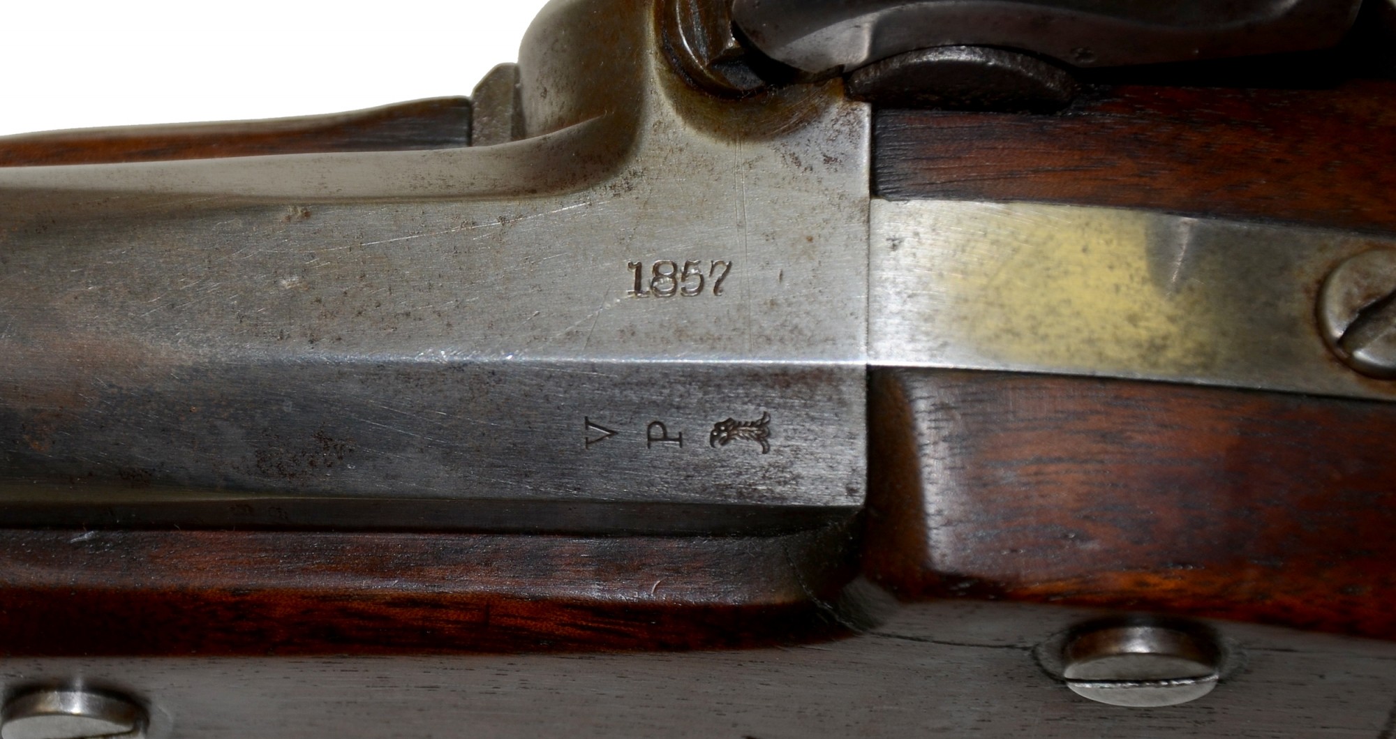VERY FINE, SPRINGFIELD M1855 PERCUSSION RIFLE-MUSKET, DATED 1857 ...