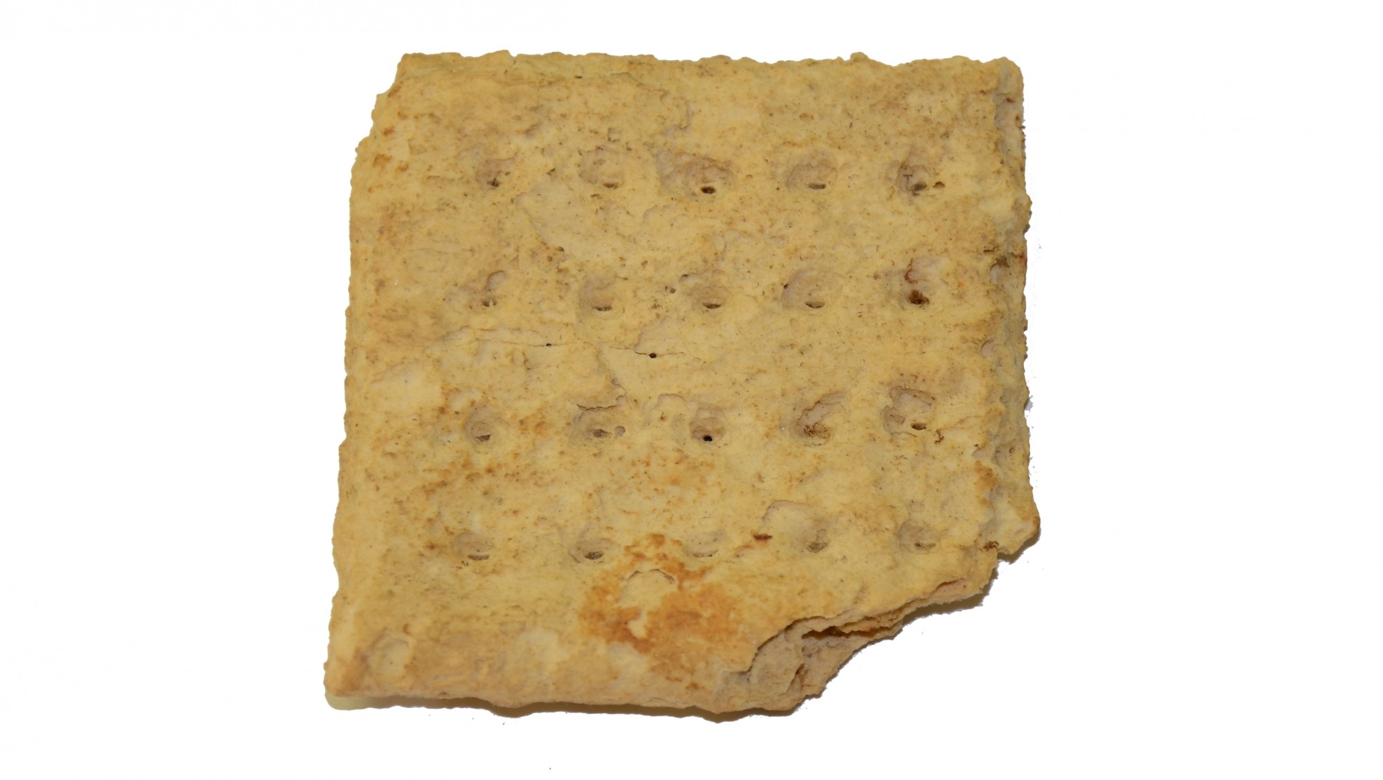 PIECE OF CIVIL WAR HARDTACK WITH NOTE — Horse Soldier