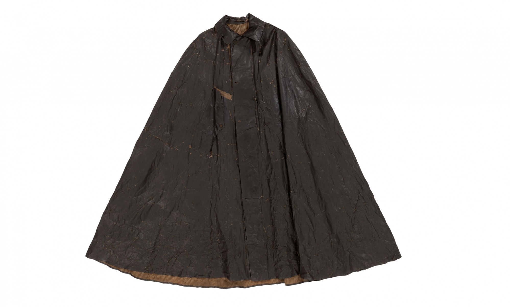 RUBBERIZED “TALMA” RAIN SLICKER WITH VERBAL ID TO LT. COL. JAMES DEEMS ...