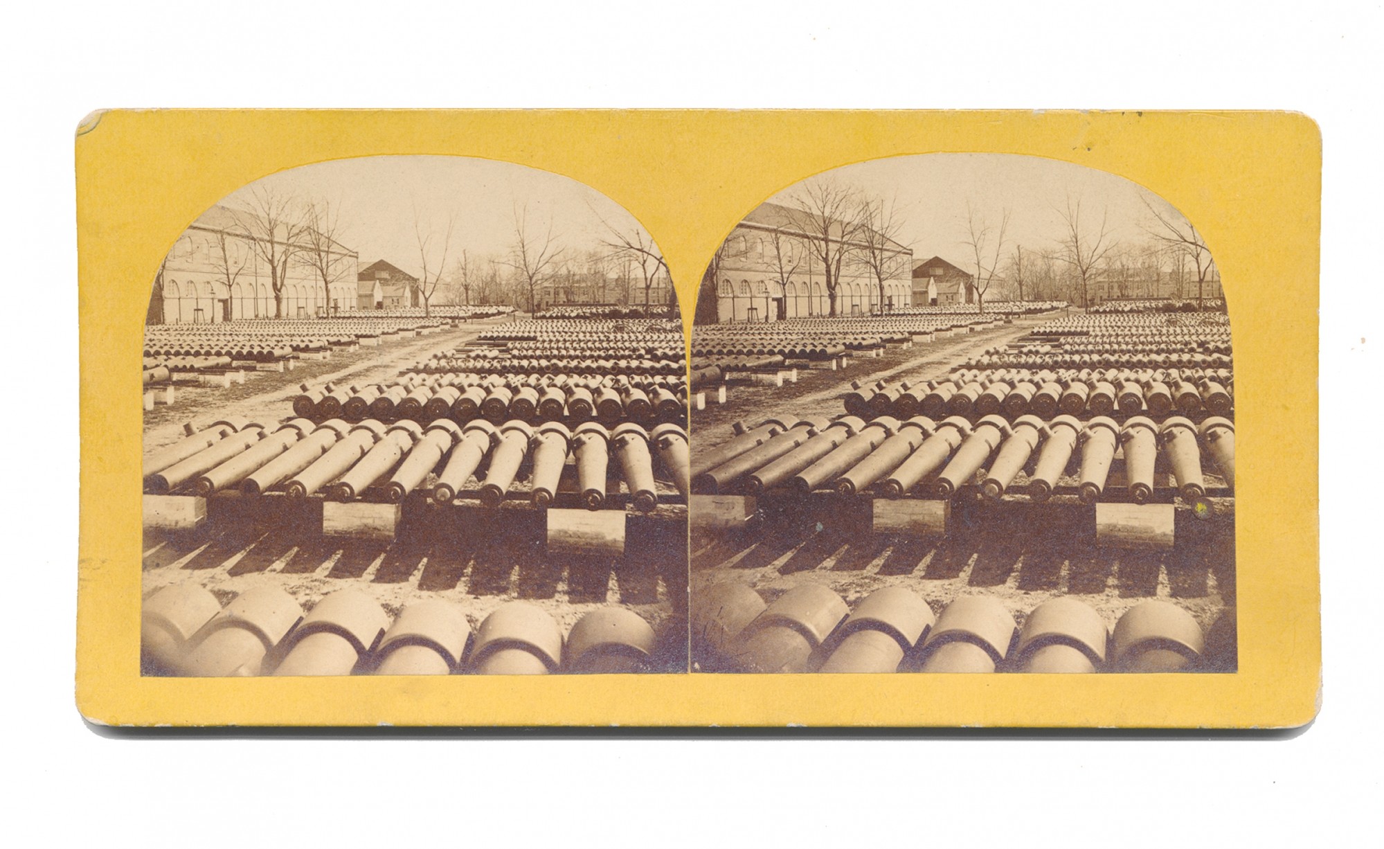 WARTIME STEREO VIEW OF THE WASHINGTON ARSENAL — Horse Soldier