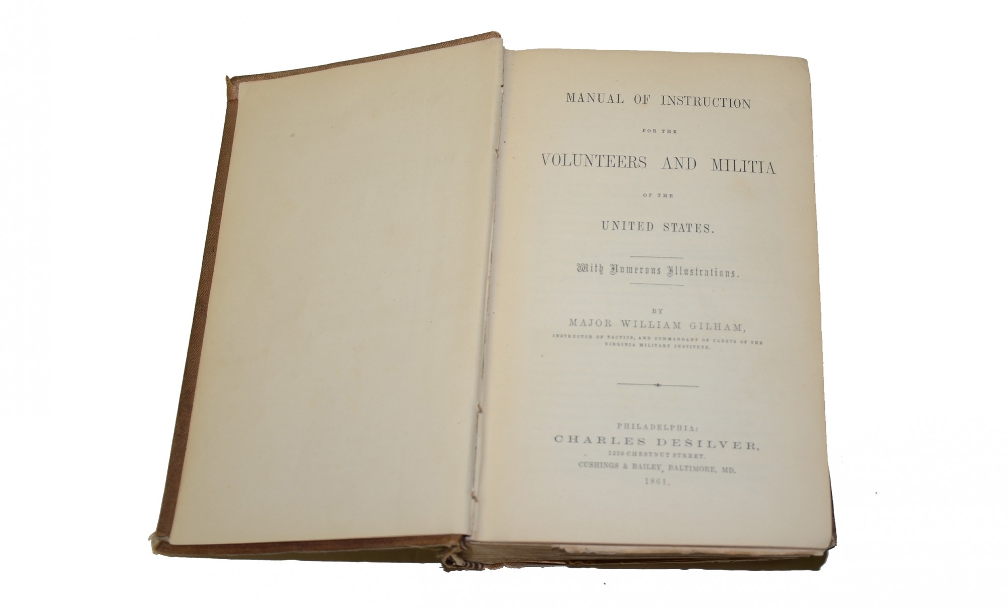 1861 COPY OF GILHAM’S MANUAL, FAVORED MANUAL OF MANY CONFEDERATE ...