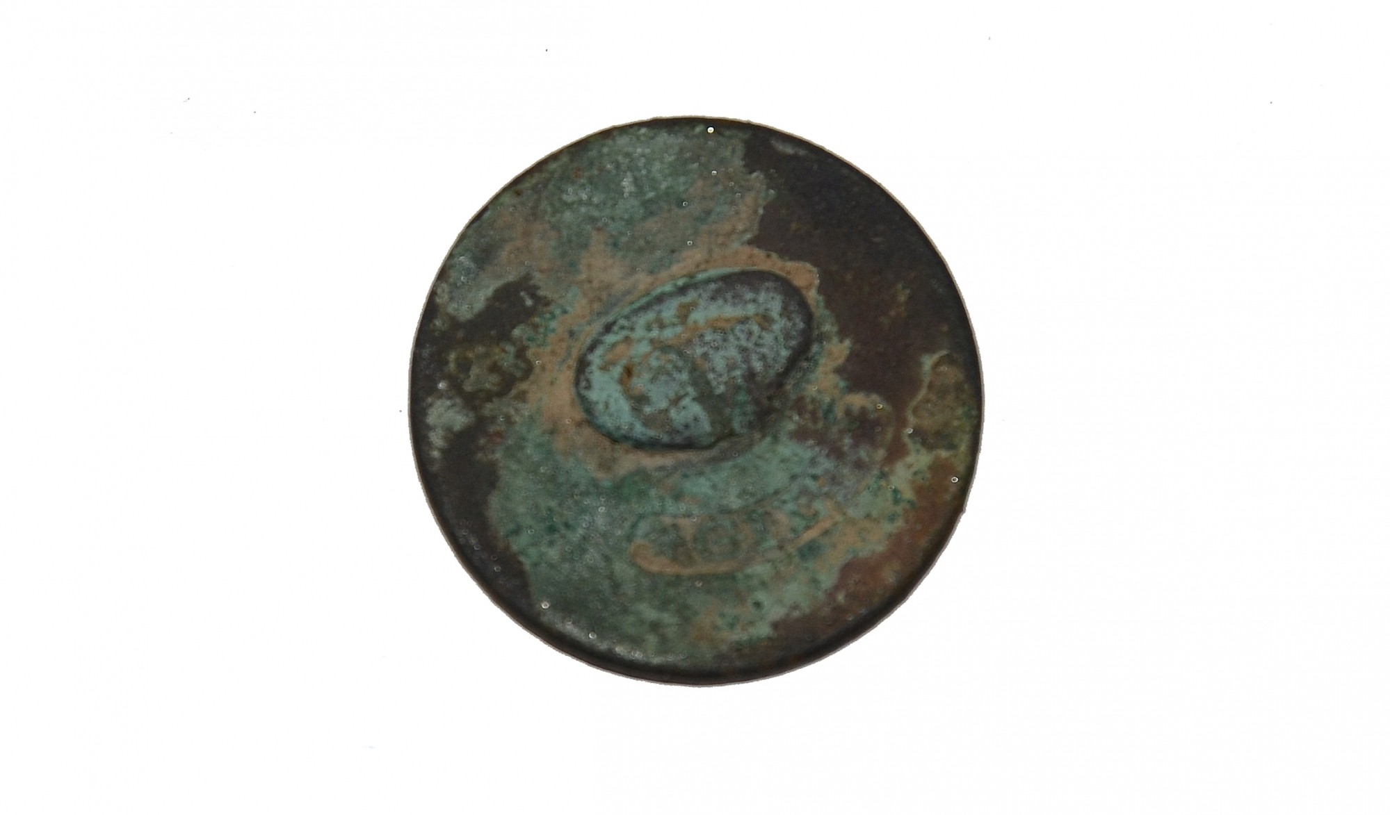 CIRCA 1810 NAVAL BUTTON DUG AT HOUSE SITE IN GETTYSBURG — Horse Soldier