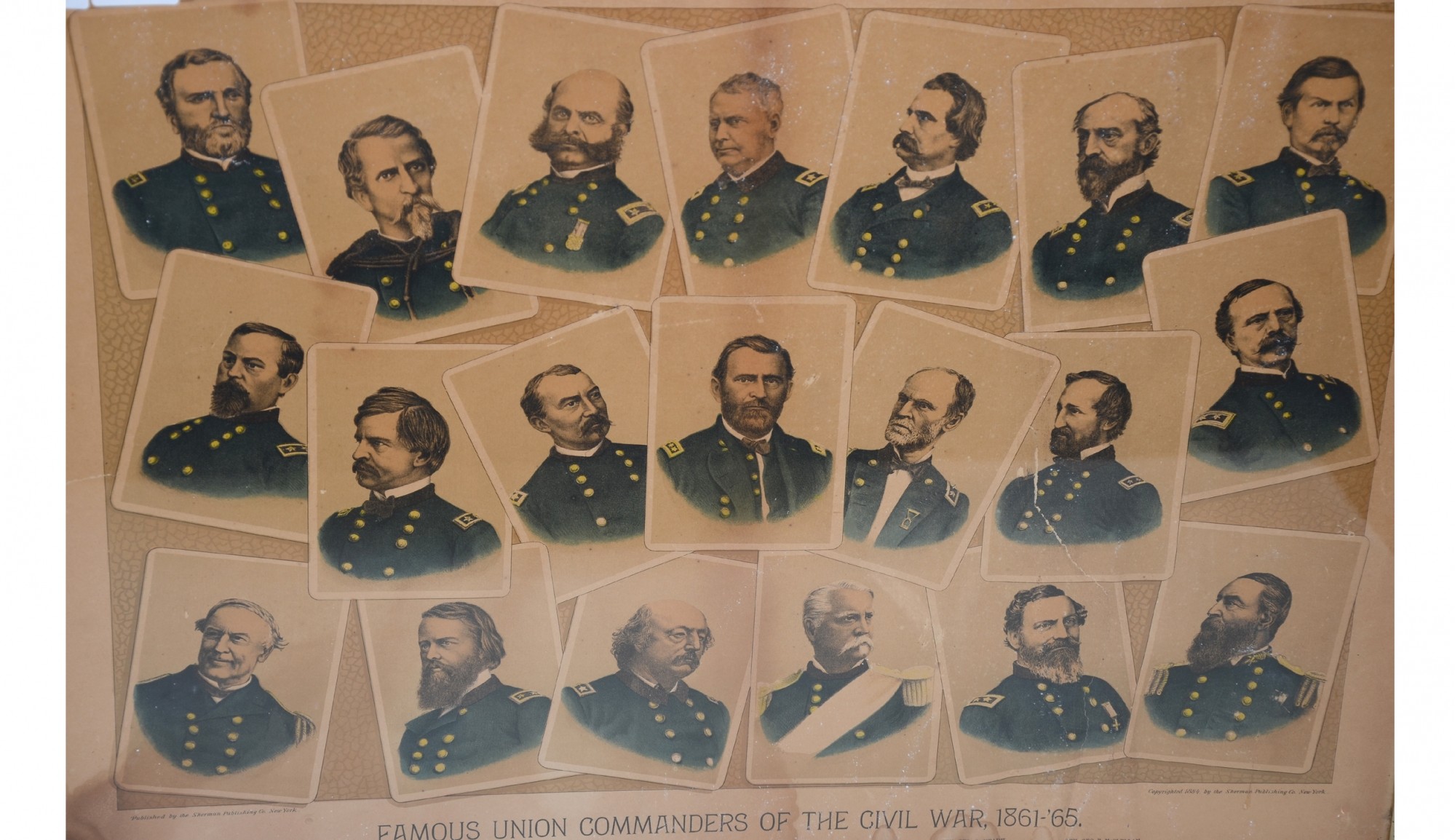 SET OF TWO FRAMED 1884 CIVIL WAR GENERALS PRINTS FROM THE LEE’S ...