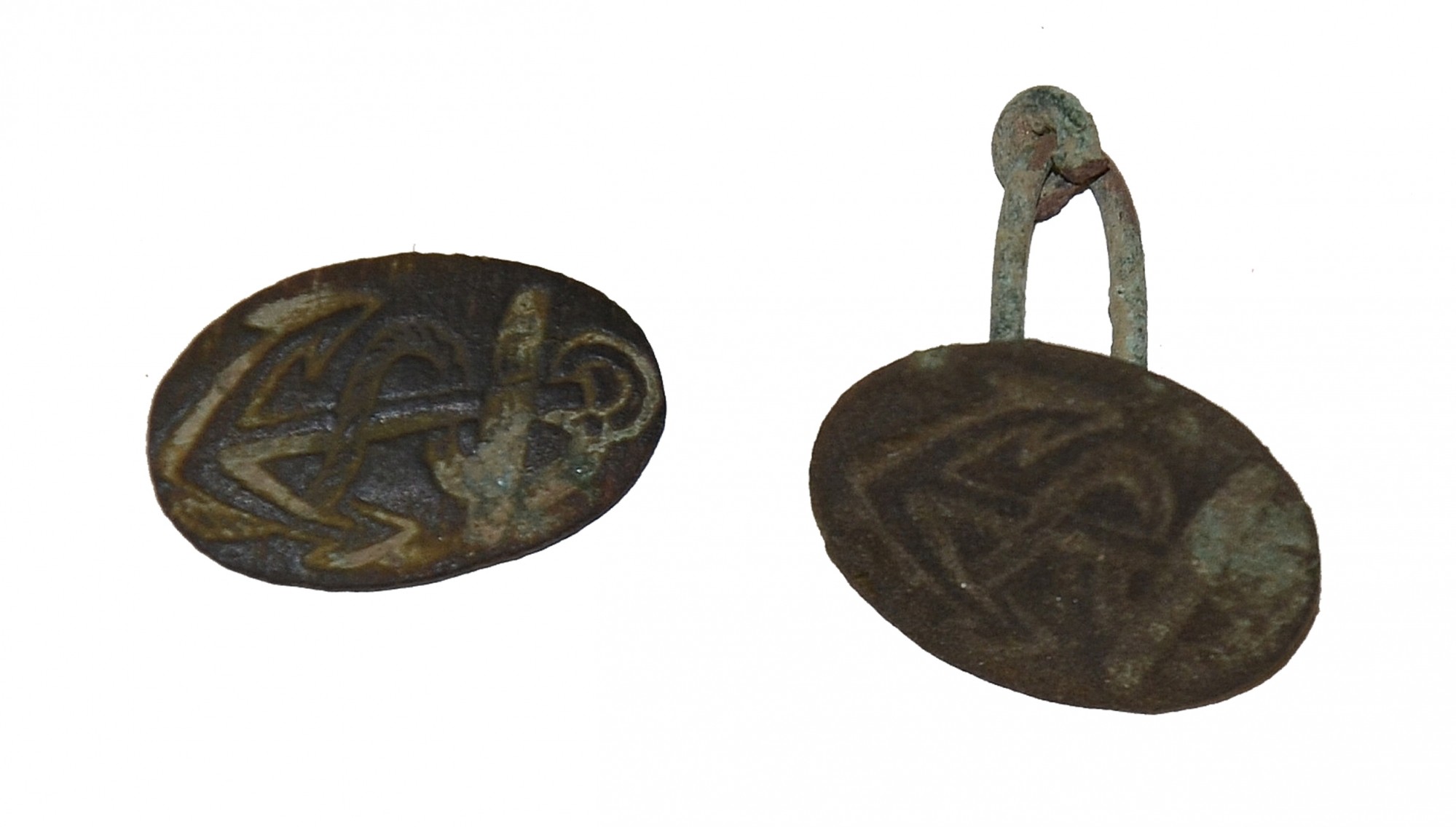 CIRCA 1810 NAVAL OFFICER’S CUFFLINKS FROM EAST CAVALRY FIELD GETTYSBURG ...