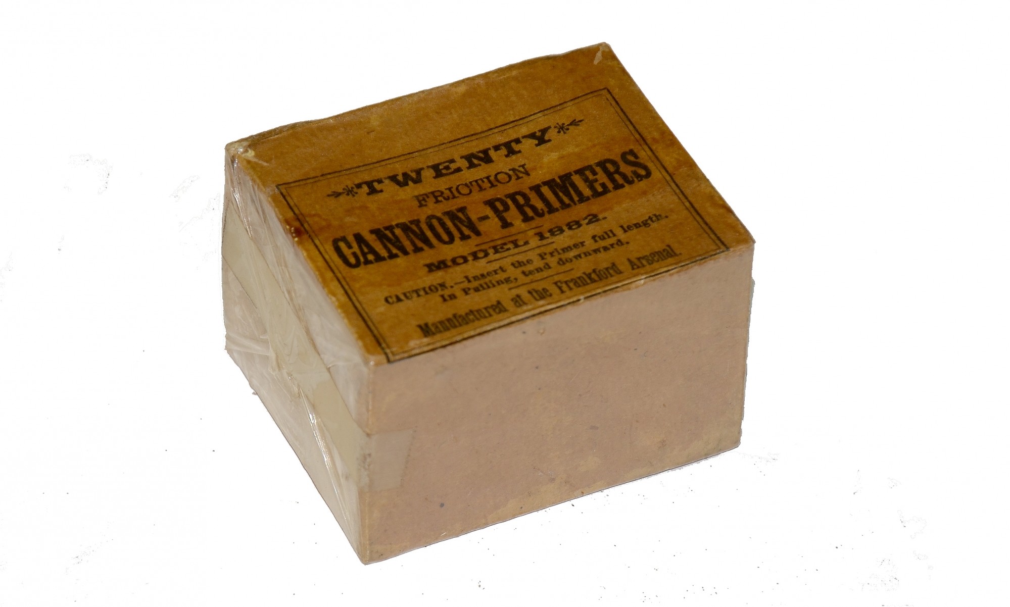 ORIGINAL BOX OF FRICTION CANNON PRIMERS FOR MODEL 1882 — Horse Soldier