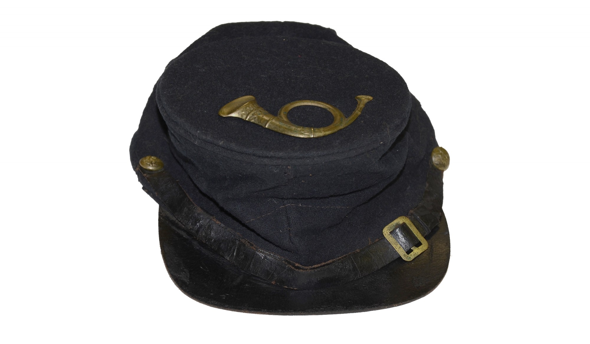 CIVIL WAR FORAGE CAP WITH ORIGINAL INFANTRY INSIGNIA — Horse Soldier