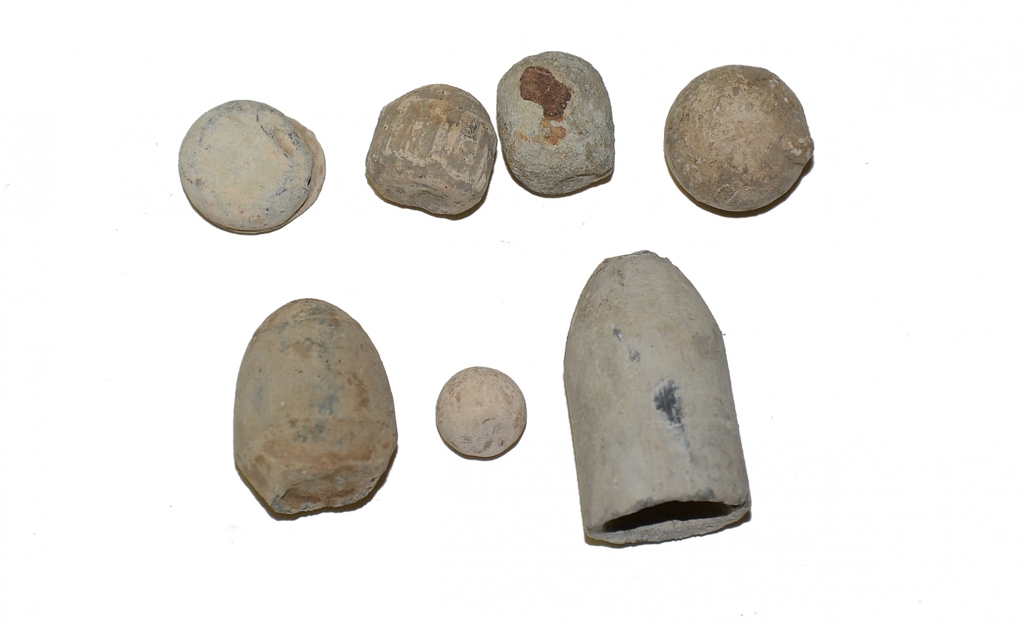 GROUP OF EIGHT CIVIL WAR BULLETS – GETTYSBURG — Horse Soldier